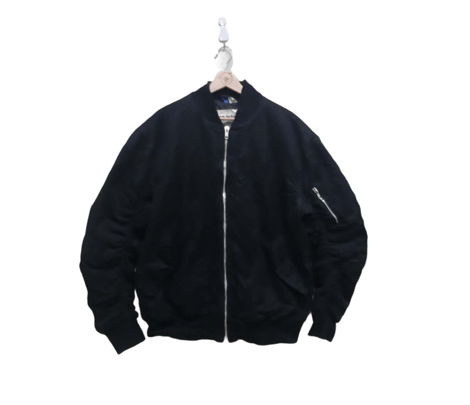 Divided × H&M × Vintage Vintage H&M Military Flyer Jacket Black | Grailed