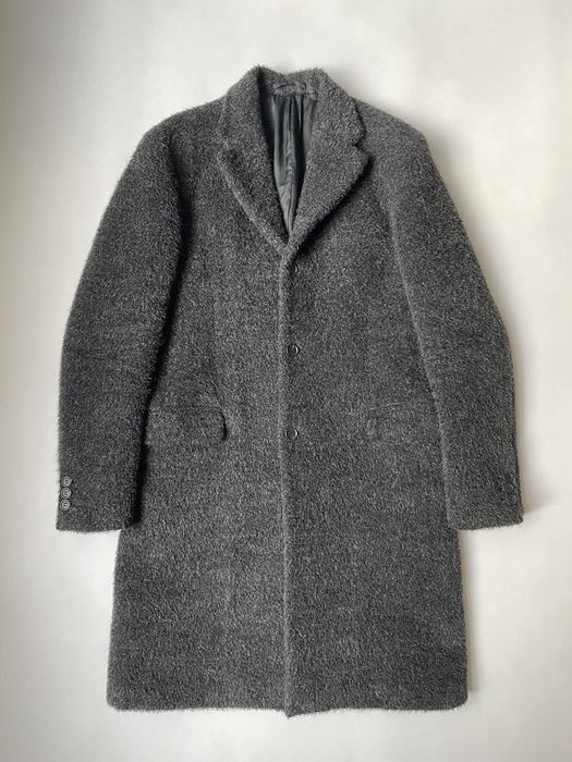 Prada A/W 13 Fuzzy Wool Overcoat | Grailed