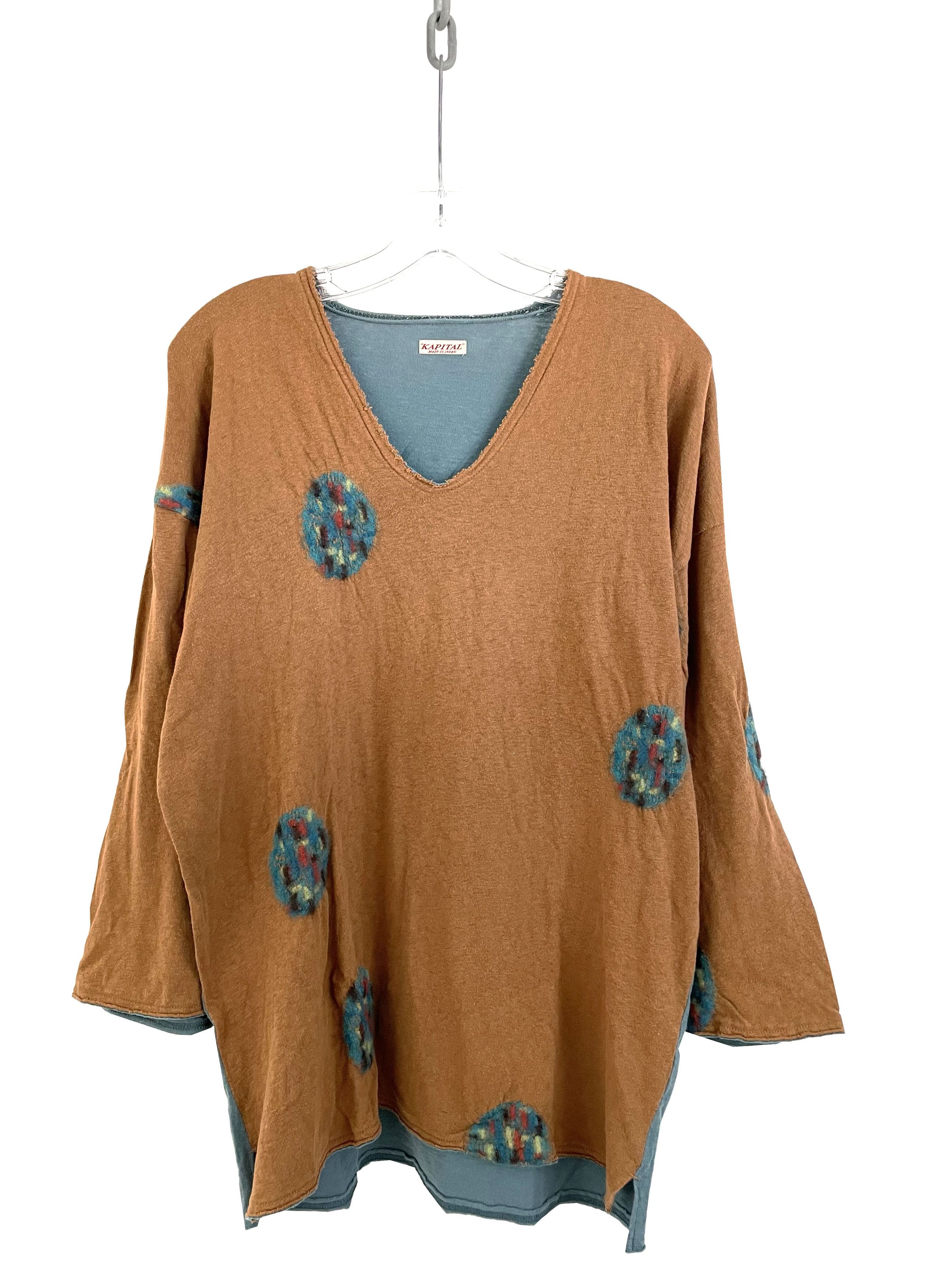 Kapital Fuzzy Patch Shirt | Grailed