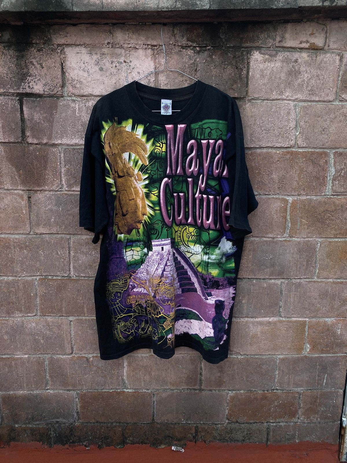 Mexicana × Rock T Shirt × Vintage Mayan culture resurreccion Mexican ...