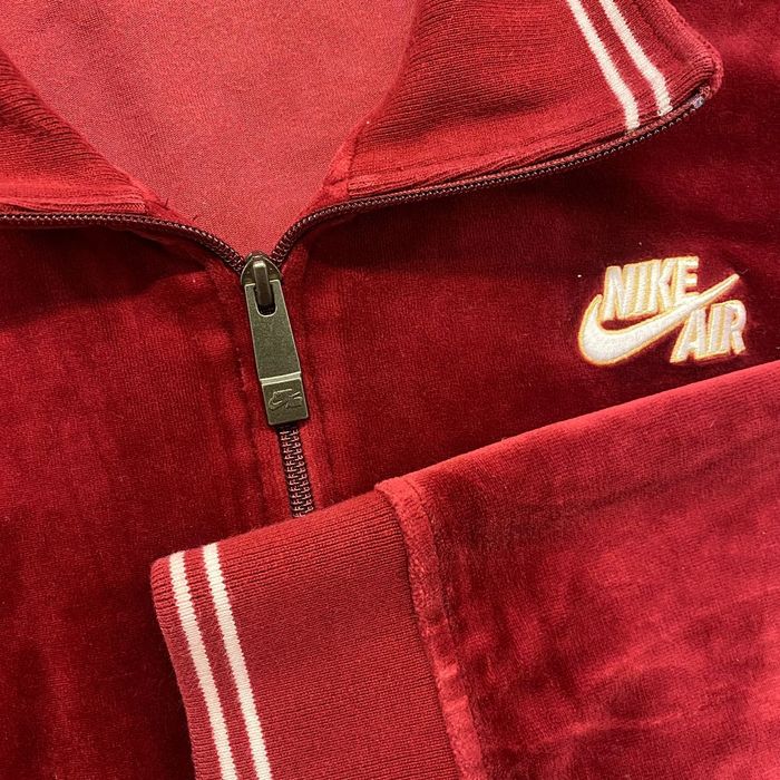 Nike Nike Air Vintage 90s Velvet Velour Track Jacket | Grailed