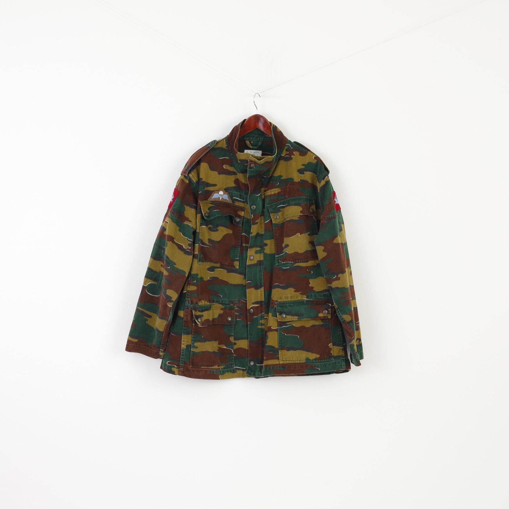 Vintage Seyntex Men L Jacket Khaki Camouflage Military 6015 | Grailed