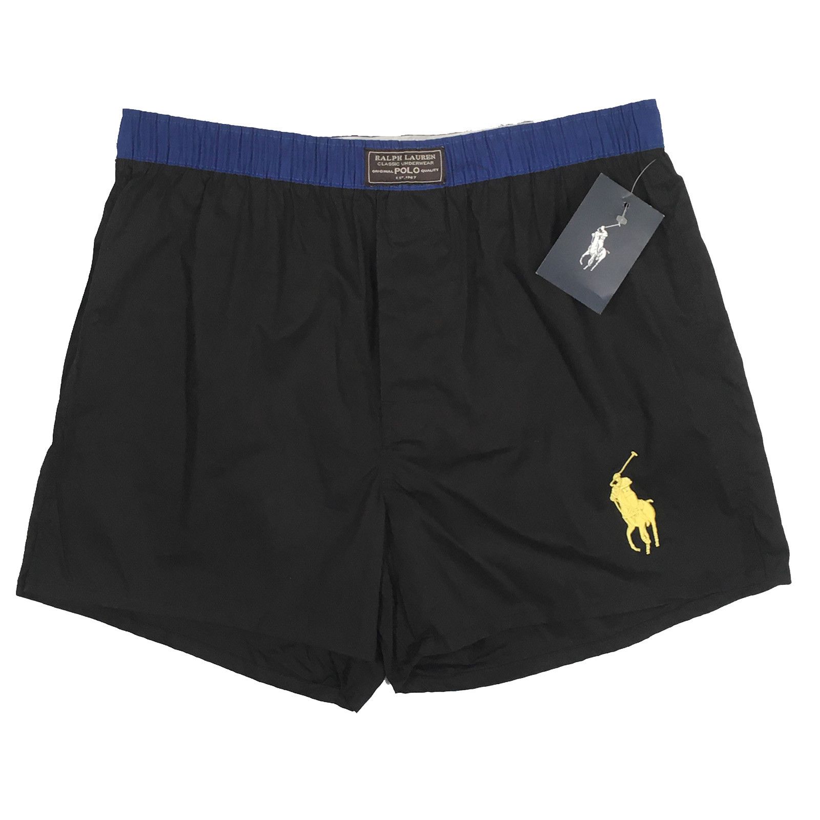 Polo Ralph Lauren NEW Polo Ralph Lauren Boxers! M Black Yellow Big Polo ...