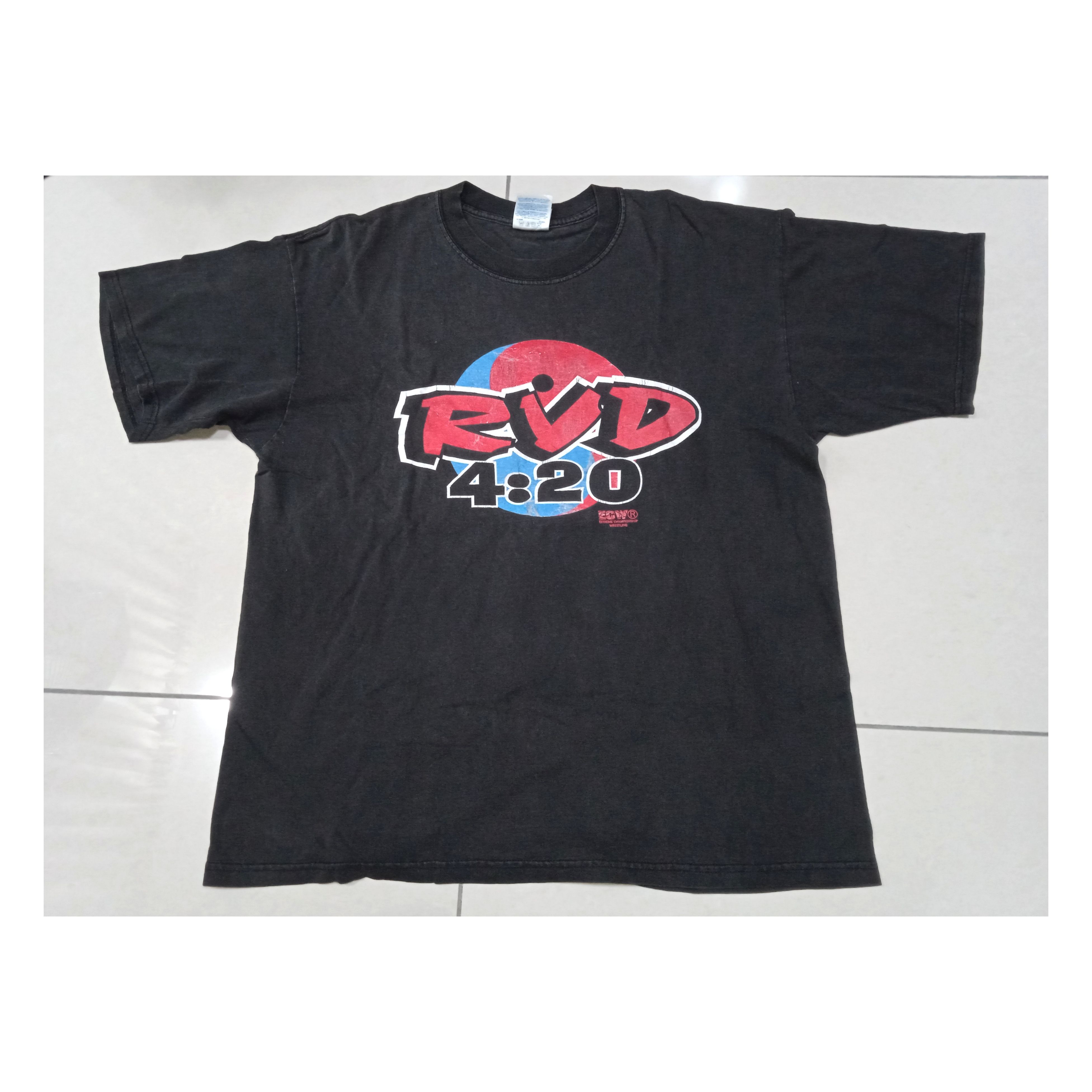 Vintage × Wwe × Wwf Vintage 90s ECW Rob Van Dam RVD 4:20 T-Shirt ...