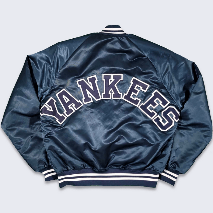 Vintage New York Yankees Vintage 80s Chalk Line Satin Bomber Jacket ...