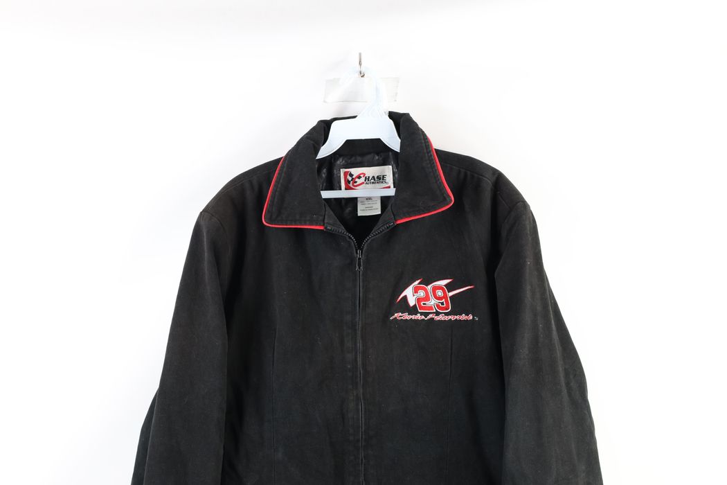 Vintage Vintage NASCAR Spell Out Kevin Harvick Pit Crew Jacket Black ...