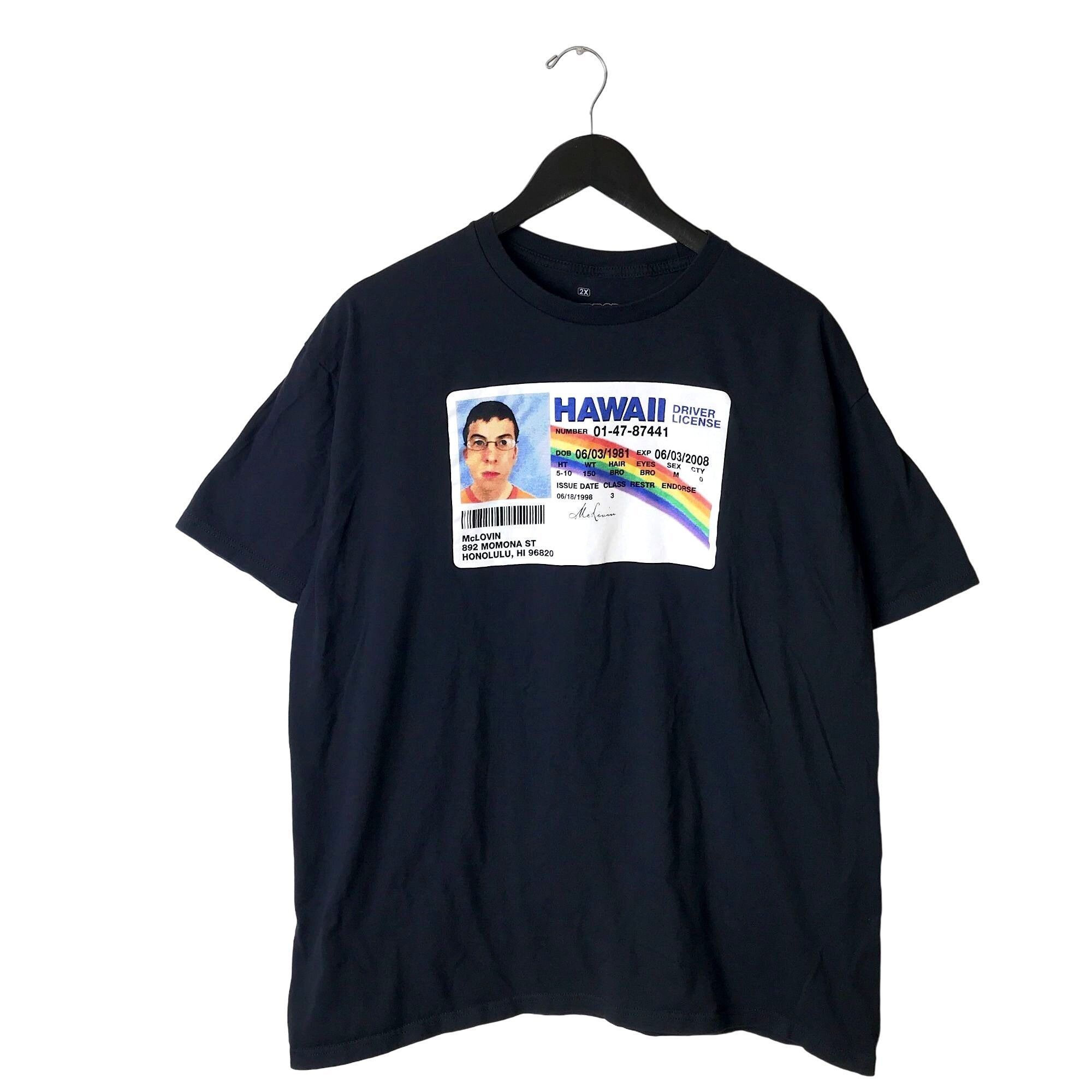 Urban Outfitters Superbad McLovin Movie Tee T Shirt Hawaii Driver ...