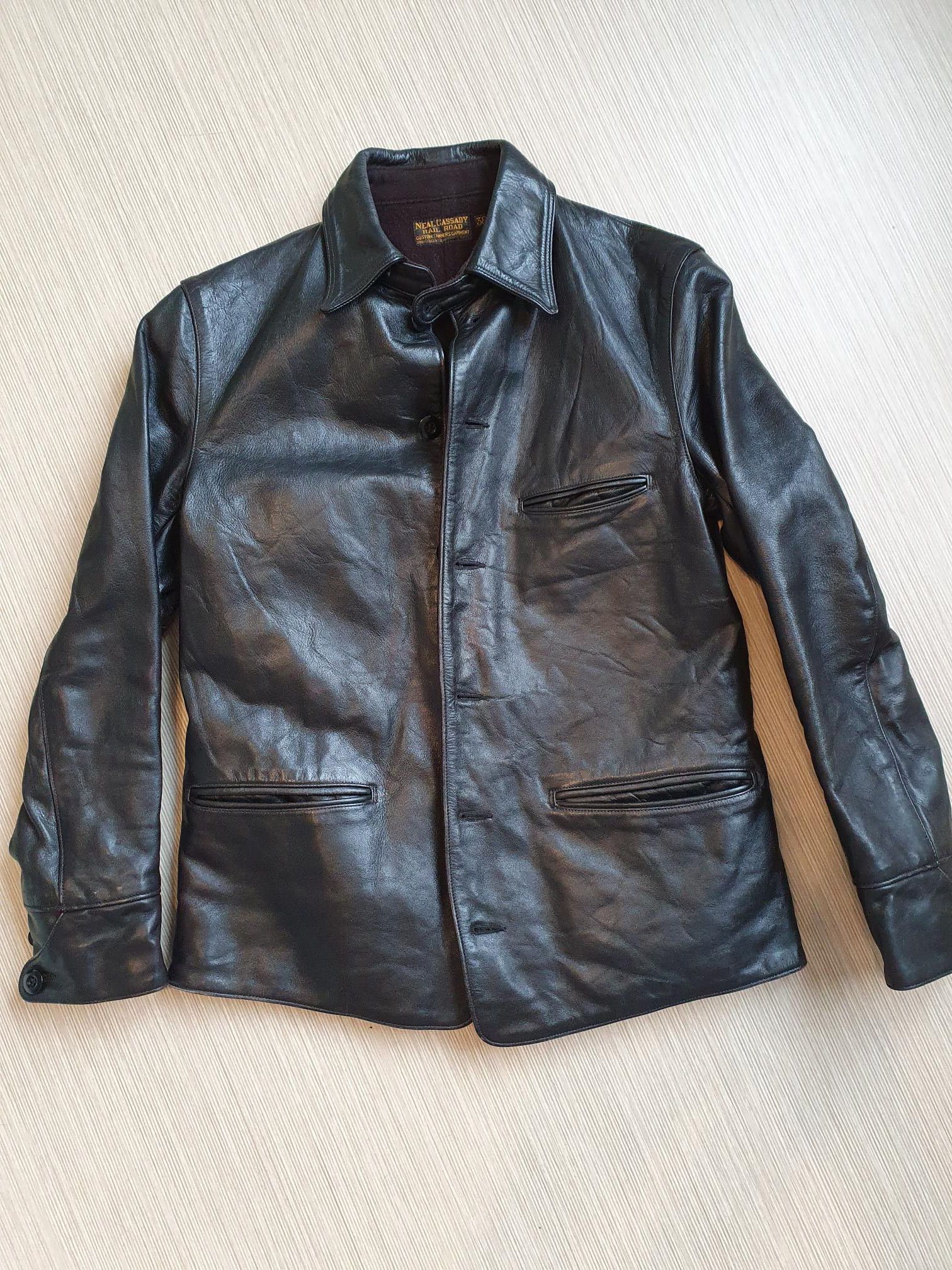 Freewheelers Brakeman shinki leather car coat | Grailed