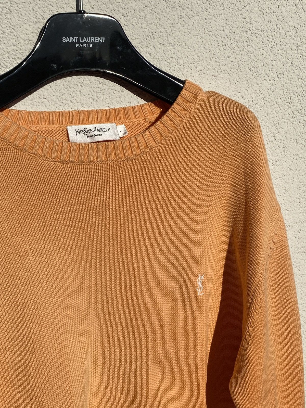 Yves Saint Laurent Orange YSL Sweater Knit | Grailed