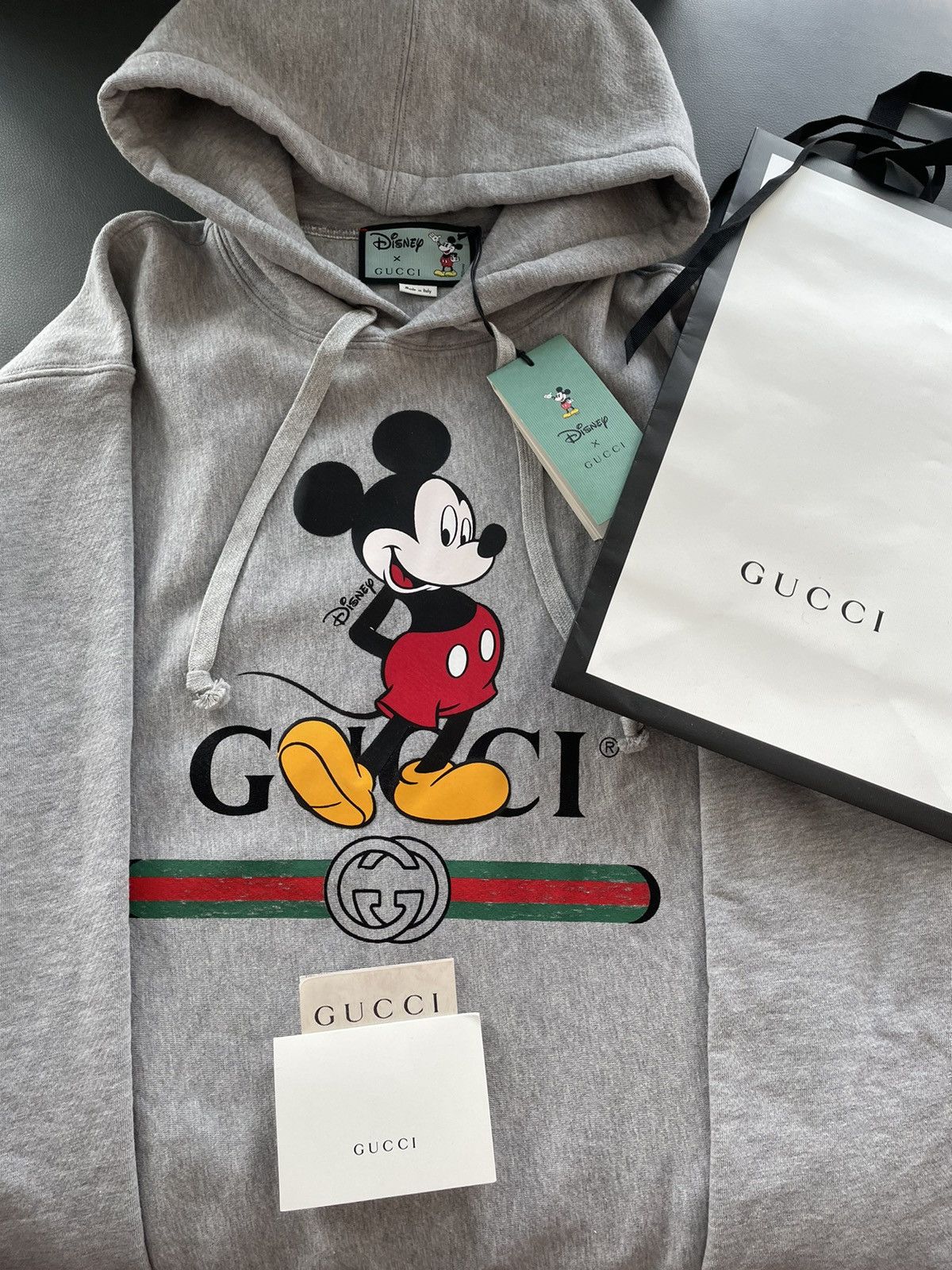 Disney × Gucci Super Runway Rare Brand New Gucci x Mickey Mouse Logo ...