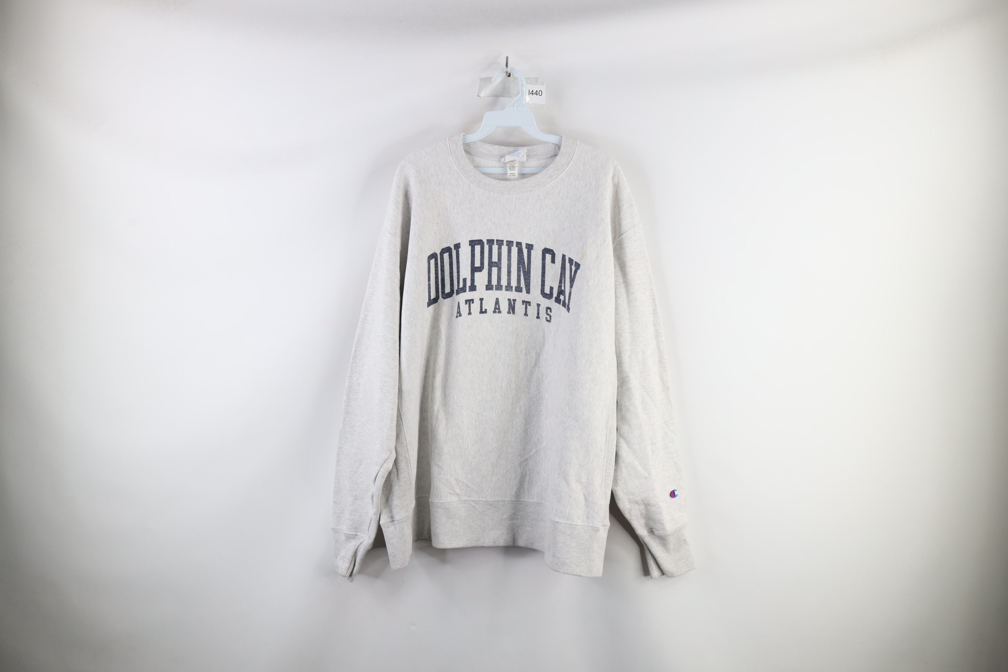 Vintage Champion Reverse Weave Dolphin Cay Atlantis Sweatshirt Gray ...