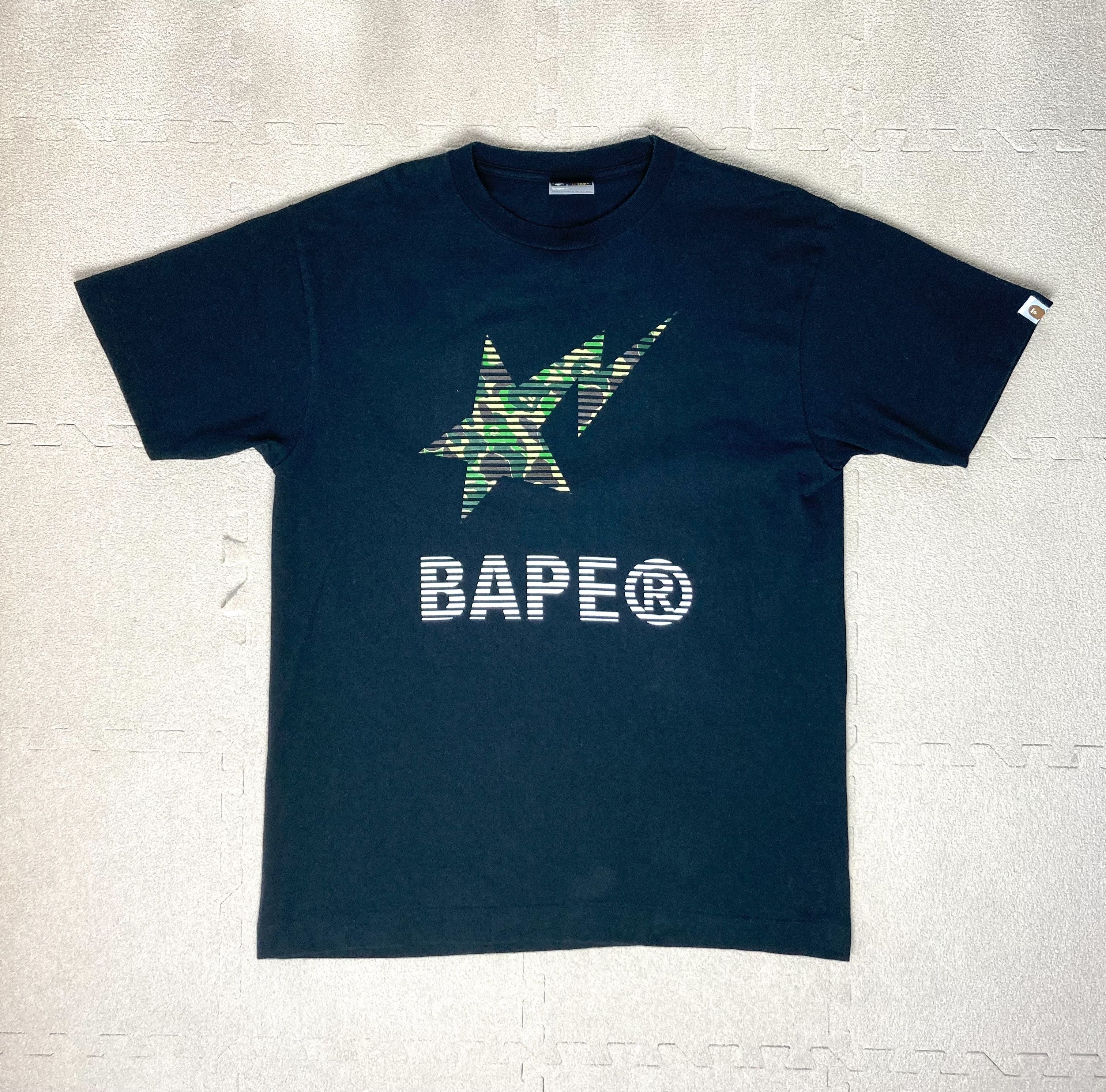 Bape Bape Bapesta Star Logo Green Camo Sneaker Print TE | Grailed