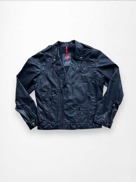 Strellson Strellson Ryder Leather Style Biker Jacket | Grailed