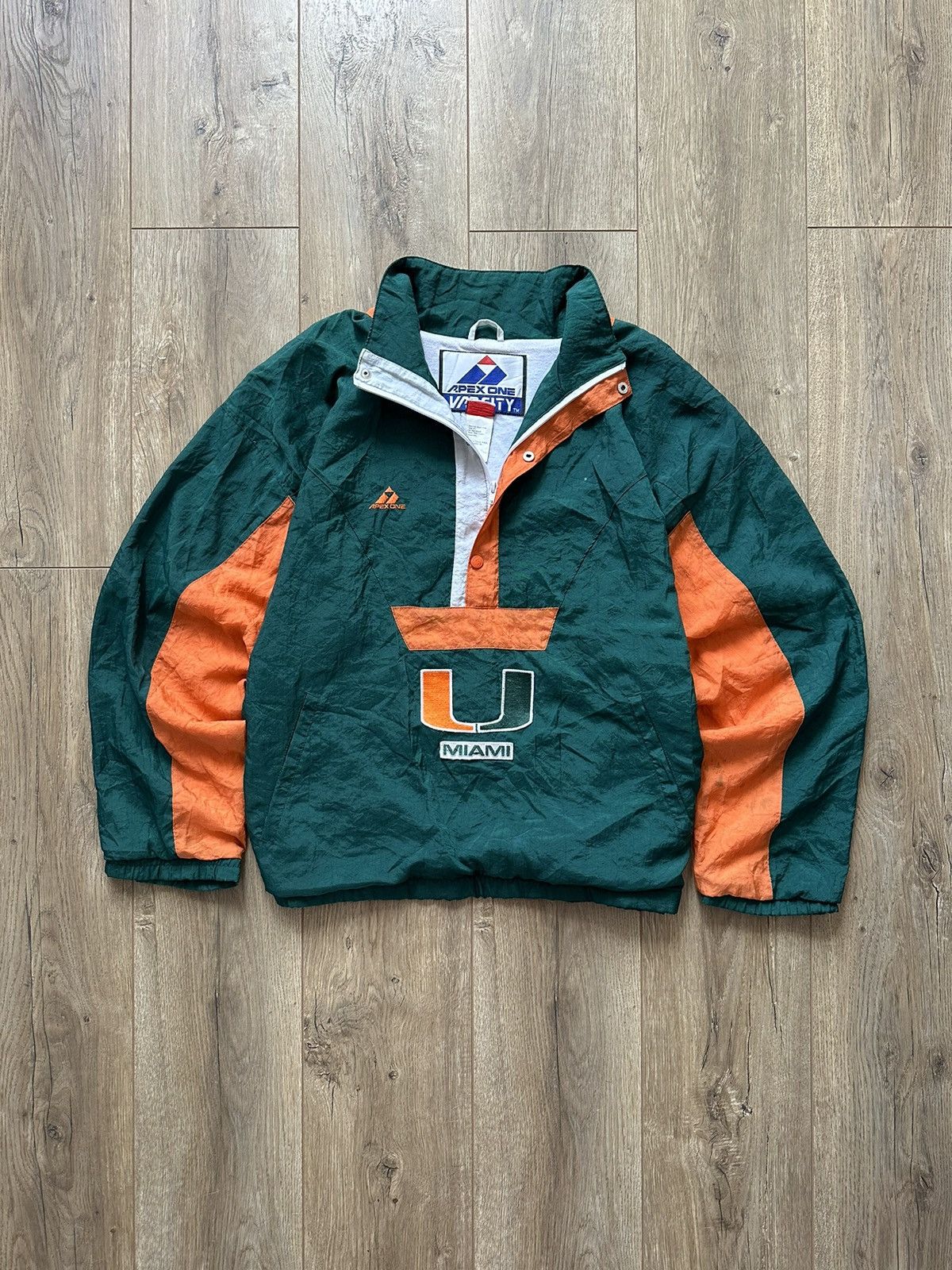 Vintage Vintage 90s Miami Hurricanes USA Apex One jacket | Grailed