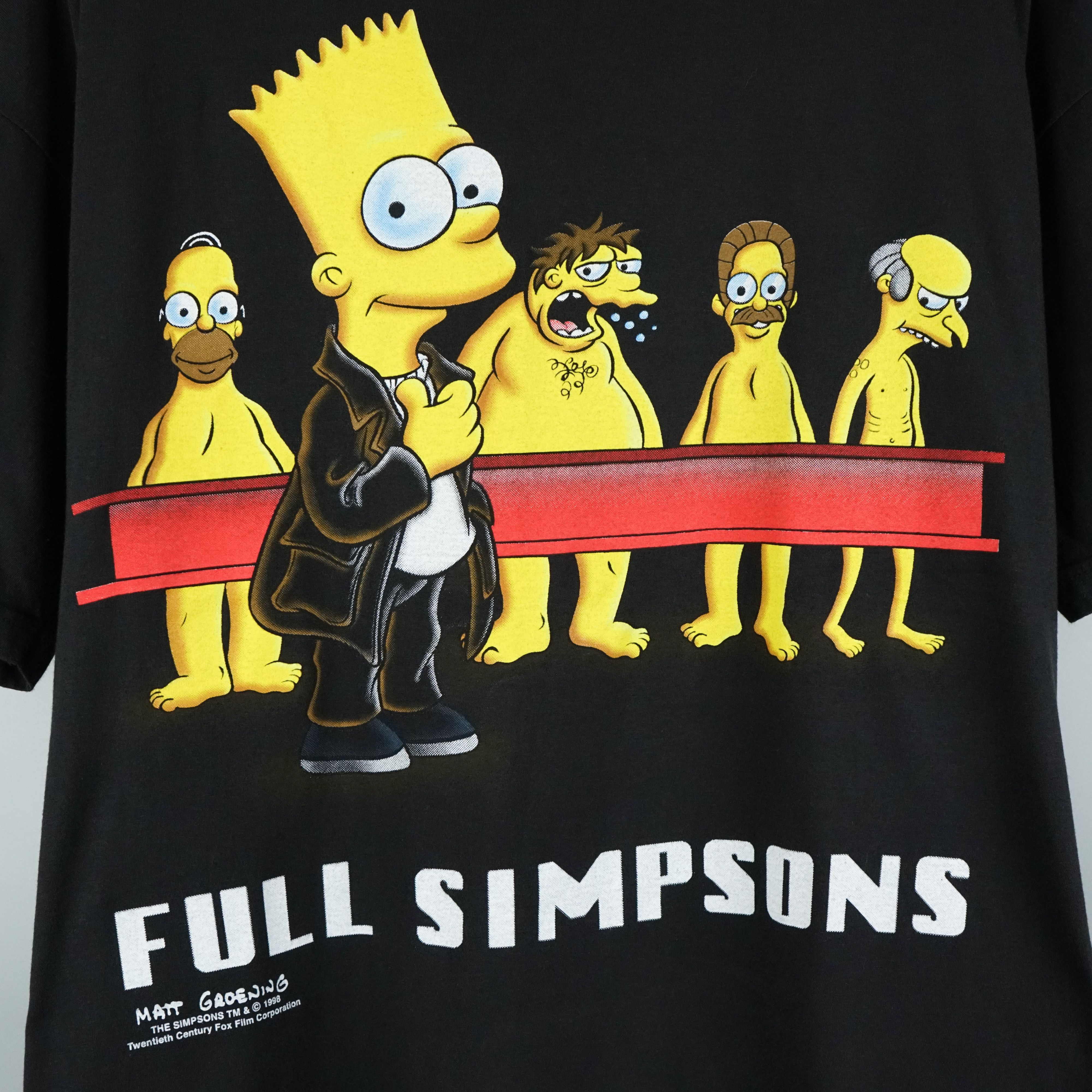 Vintage 1998 Full Simpsons t shirt | Grailed
