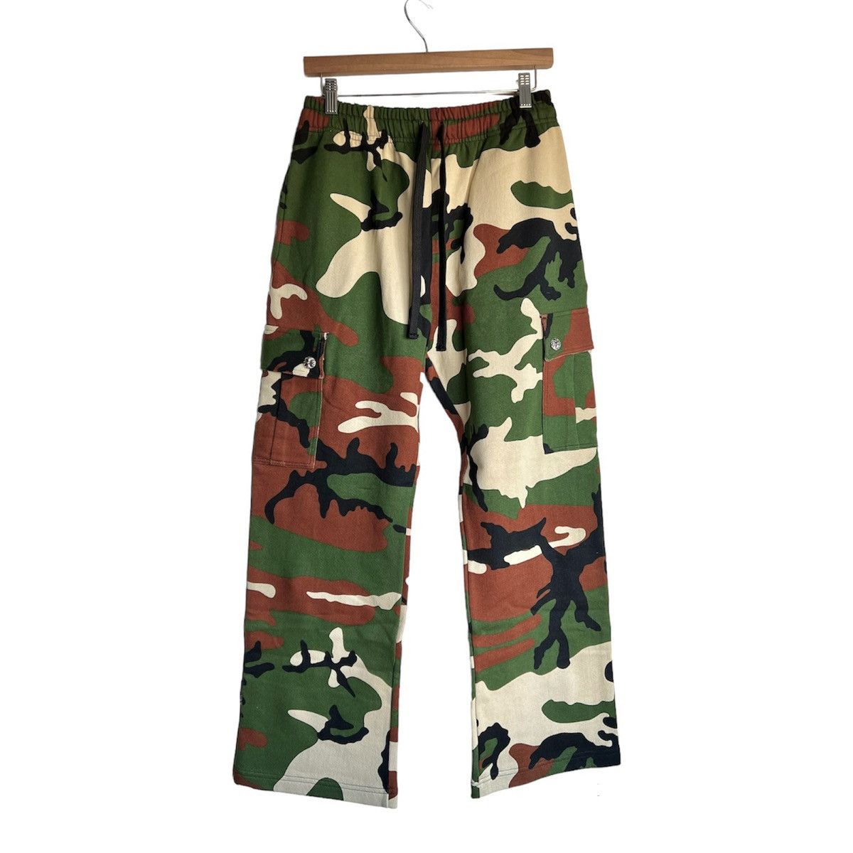 Chrome Hearts Chrome Hearts Matty Boy Camo Caution Sweatpants | Grailed