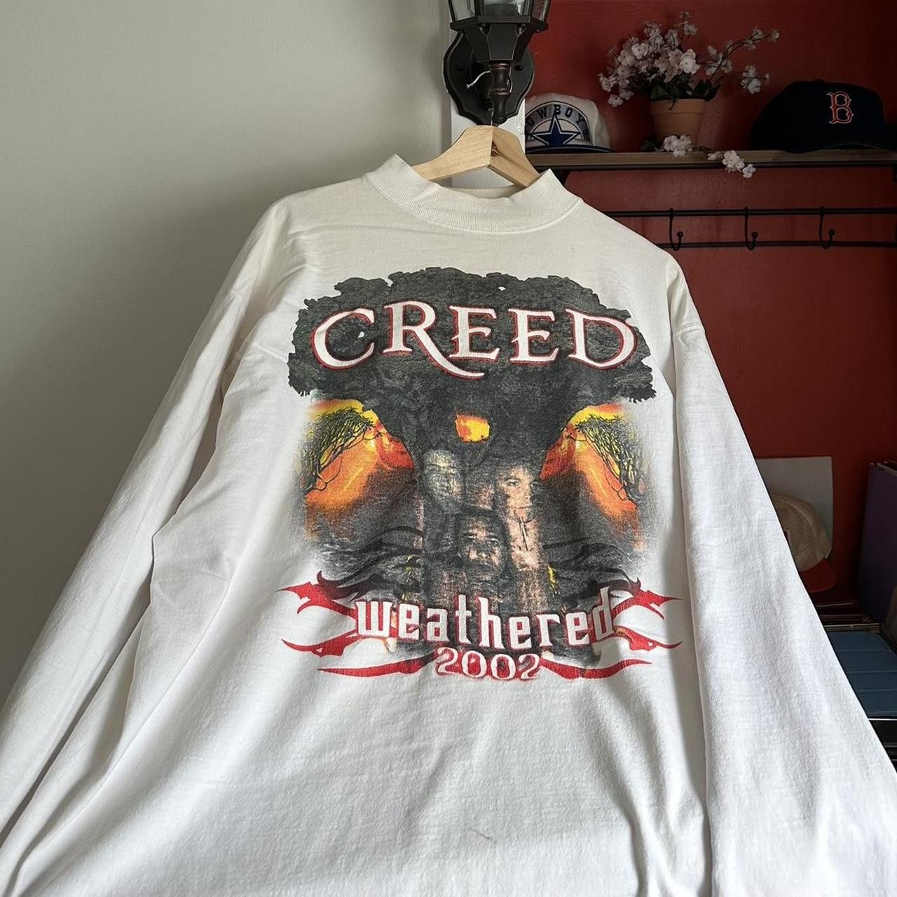 Band Tees × Creed × Vintage Vintage 2002 Creed Weathered long sleeve ...