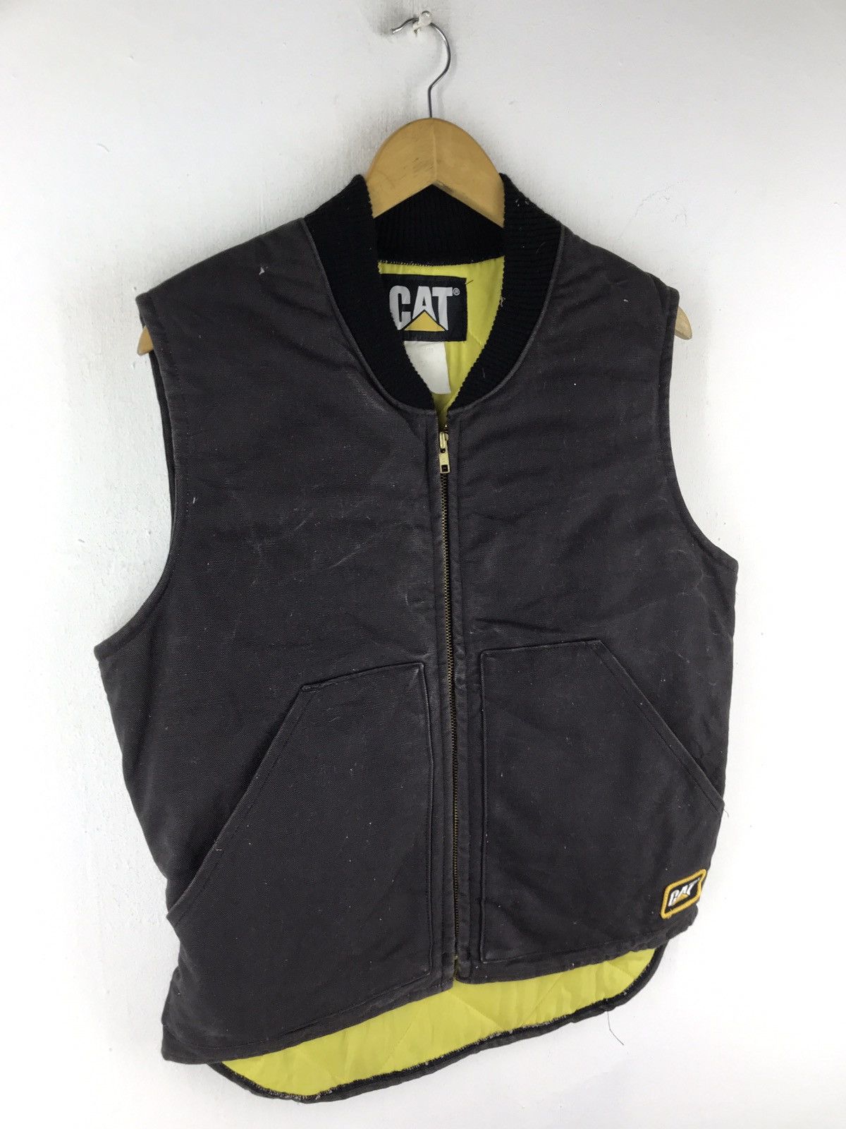 Caterpillar Vintage caterpillar duck cotton vest jacket | Grailed