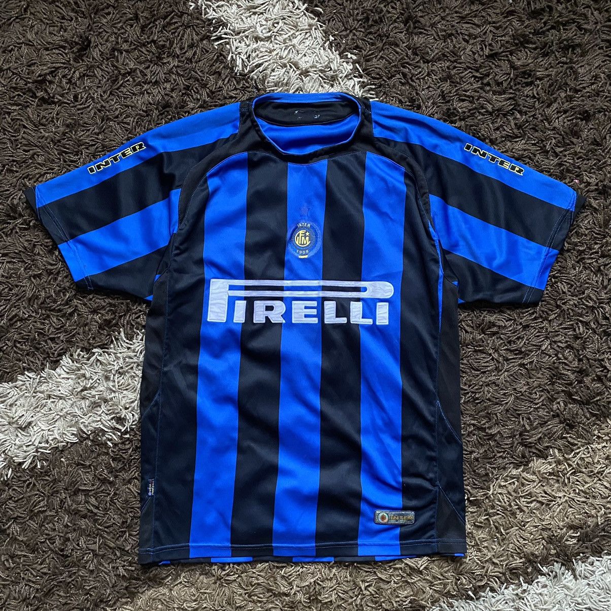 Streetwear × Vintage Vintage 90s Inter Milan Firelli Football Jersey ...