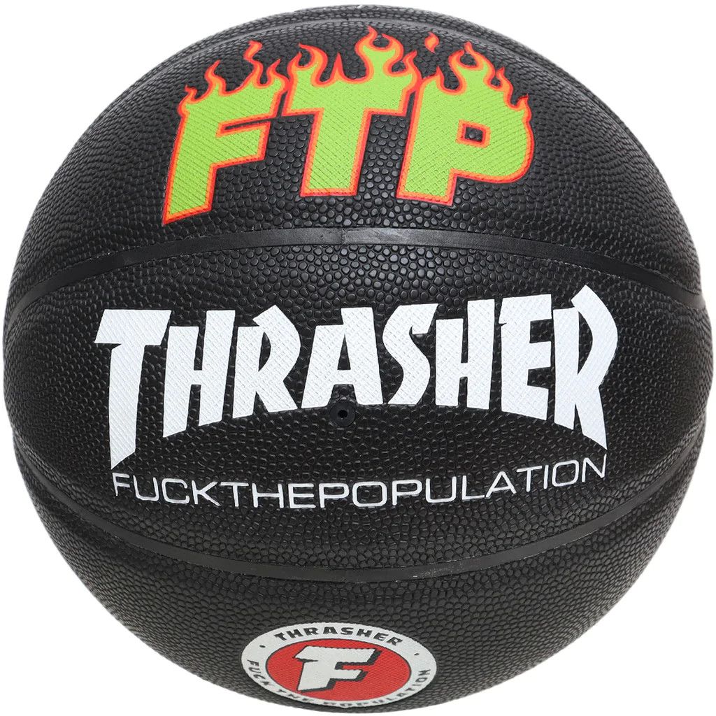 Fuck The Population × Thrasher FTP + THRASHER BASKETBALL | Grailed