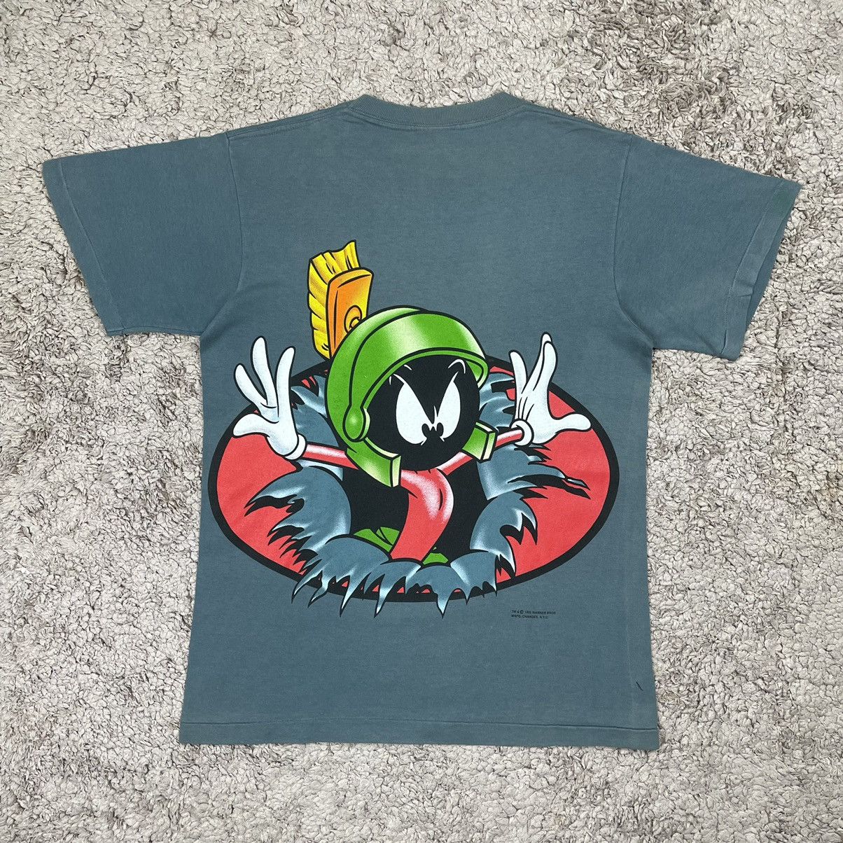 Changes × Vintage × Warner Bros Vintage Marvin The Martian Back Print T ...