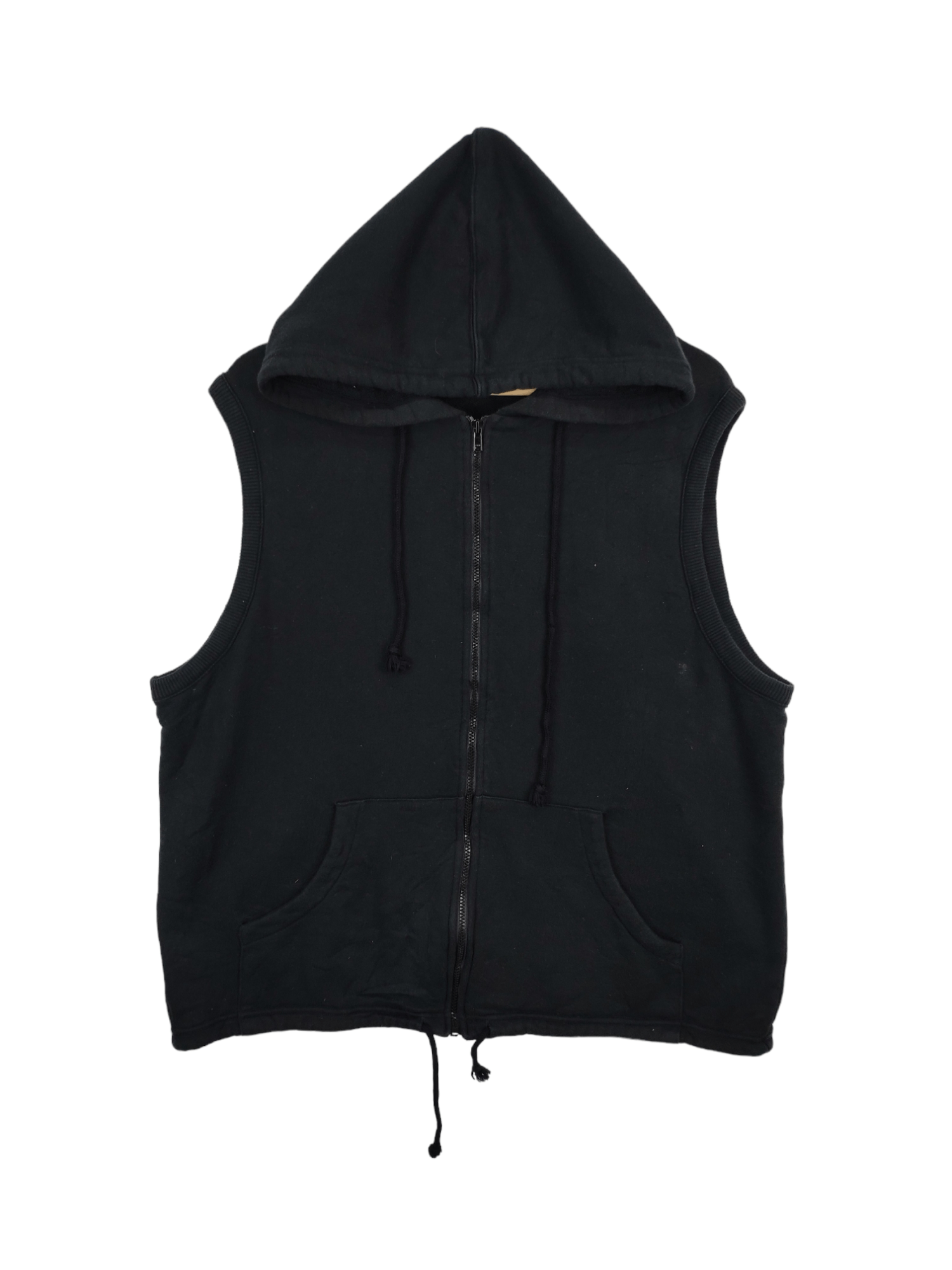 Japanese Brand × Tracey Vest × Vintage Vintage Sleeveless Hoodie Black ...
