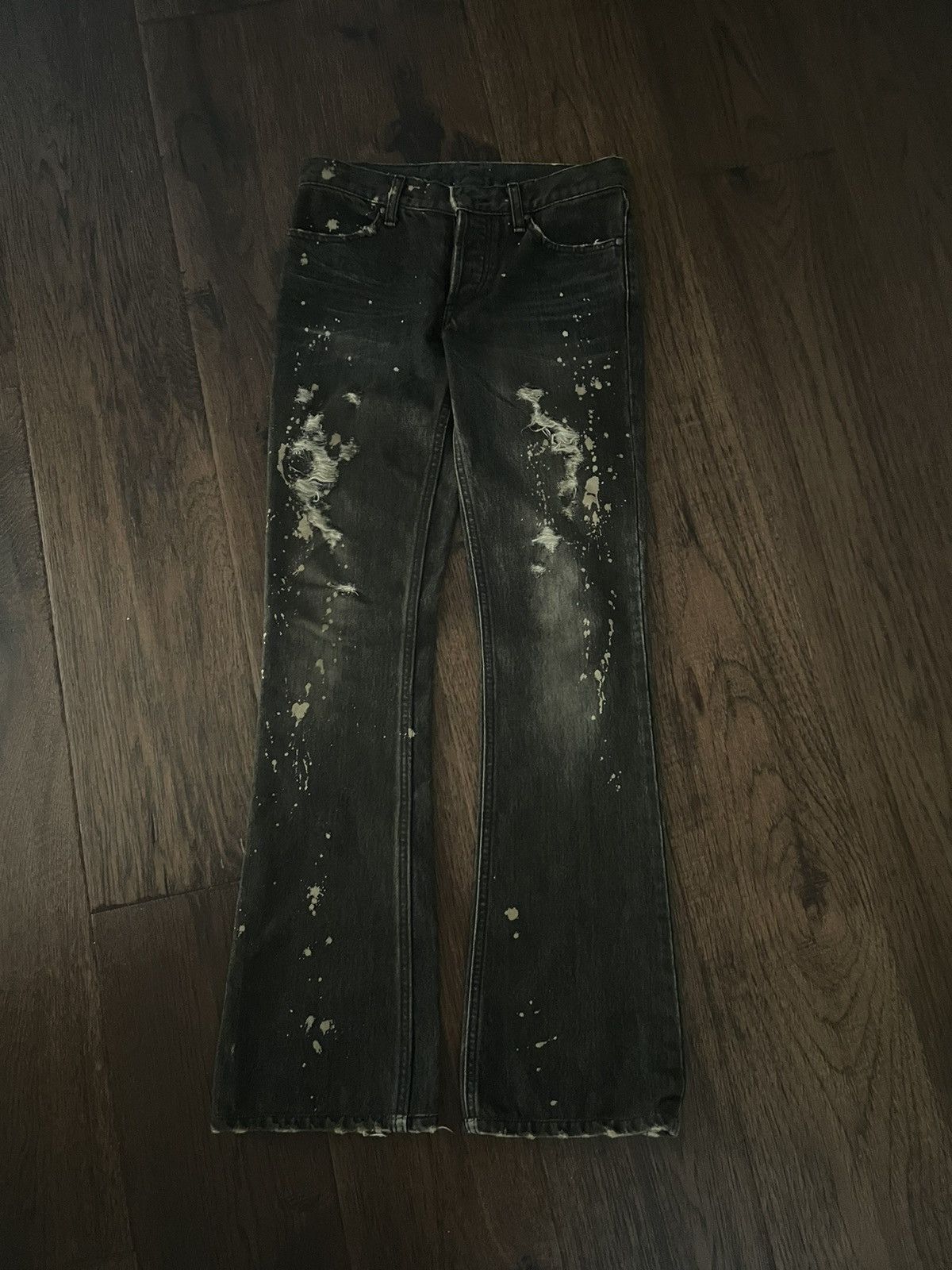 Le Grande Bleu (L.G.B.) × PPFM × Shellac Vintage Shellac Slim Flare Denim | Grailed