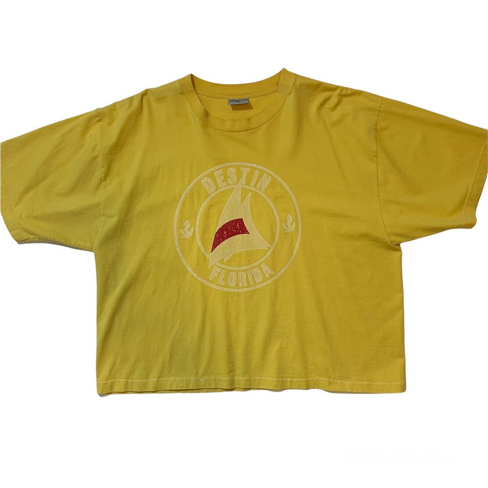 Destin × Streetwear × Vintage Vintage Destin Florida Cropped Oversized ...