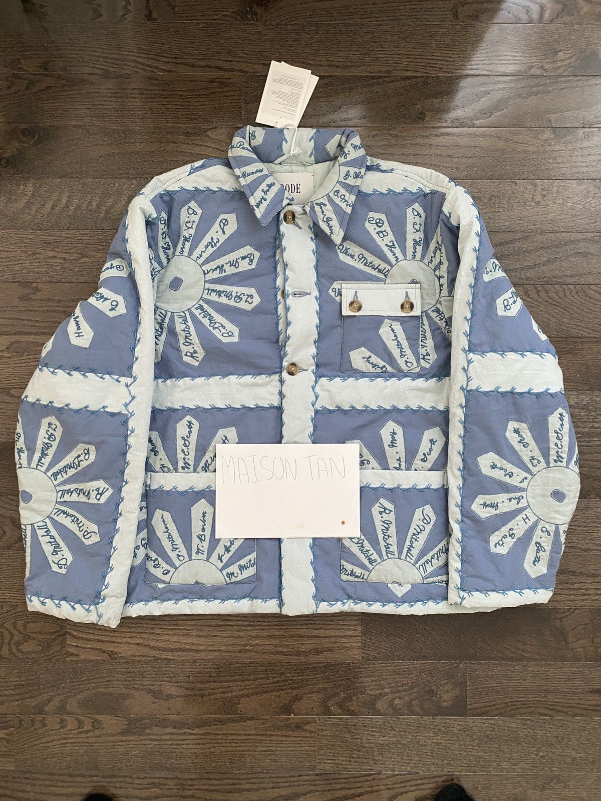 Bode BODE SIGNATURE FLORAL WORKWEAR JACKET | Grailed