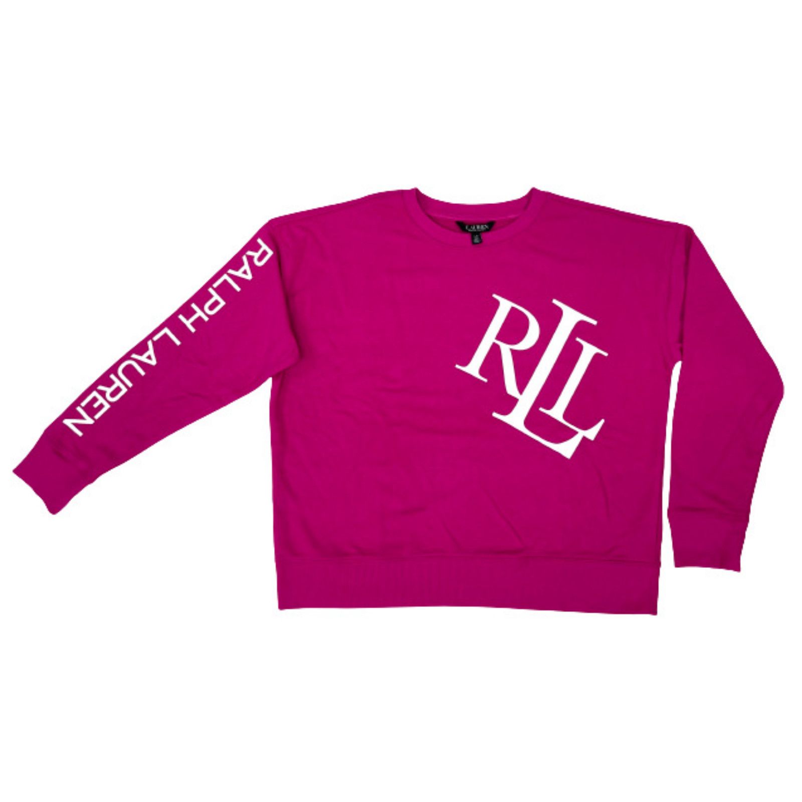 Polo Ralph Lauren Lauren Ralph Lauren Woman Sweater Hot Pink White LRL ...