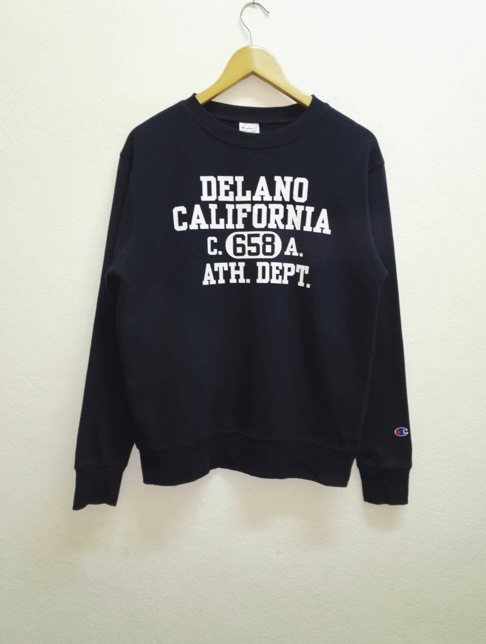 Champion 🔥Rare🔥 Champion Sweatshirt Blue Navy Colour Big Logo | Grailed