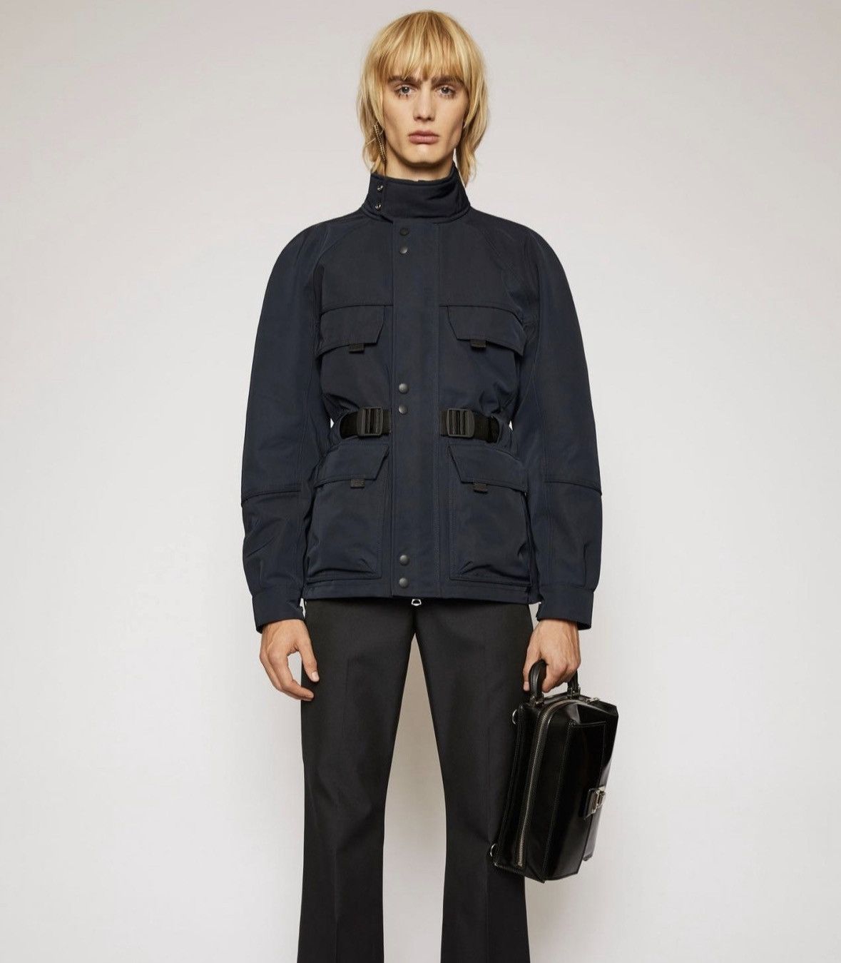 Acne Studios SENS OFFERS 💥 SS20 NAVY TECHNICAL TWEED JACKET | Grailed