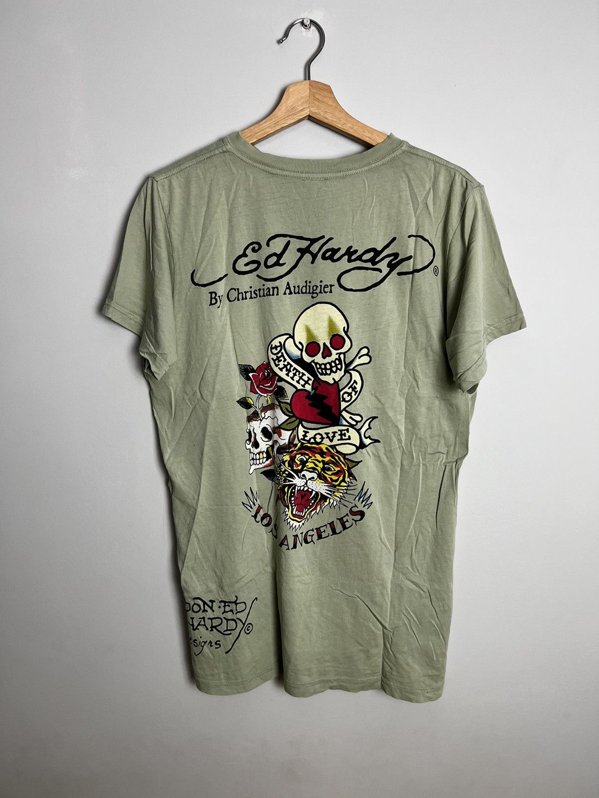 Ed Hardy × Hype × Vintage Vintage Authentic Ed Hardy Button Tshirt y2k ...