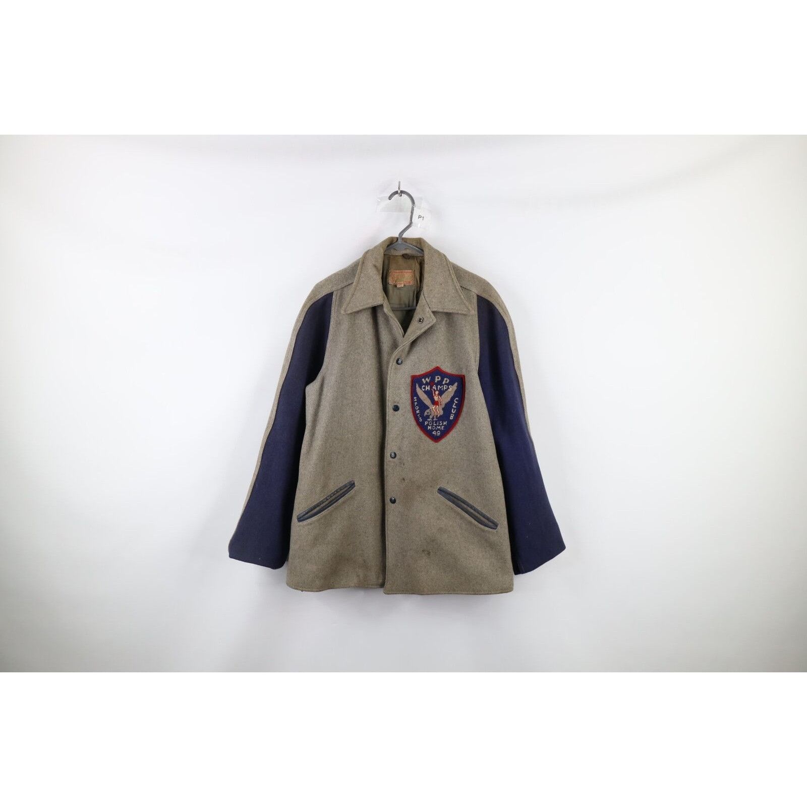 Vintage Vintage 40s Poland Basketball Champions Varsity Jacket | Grailed