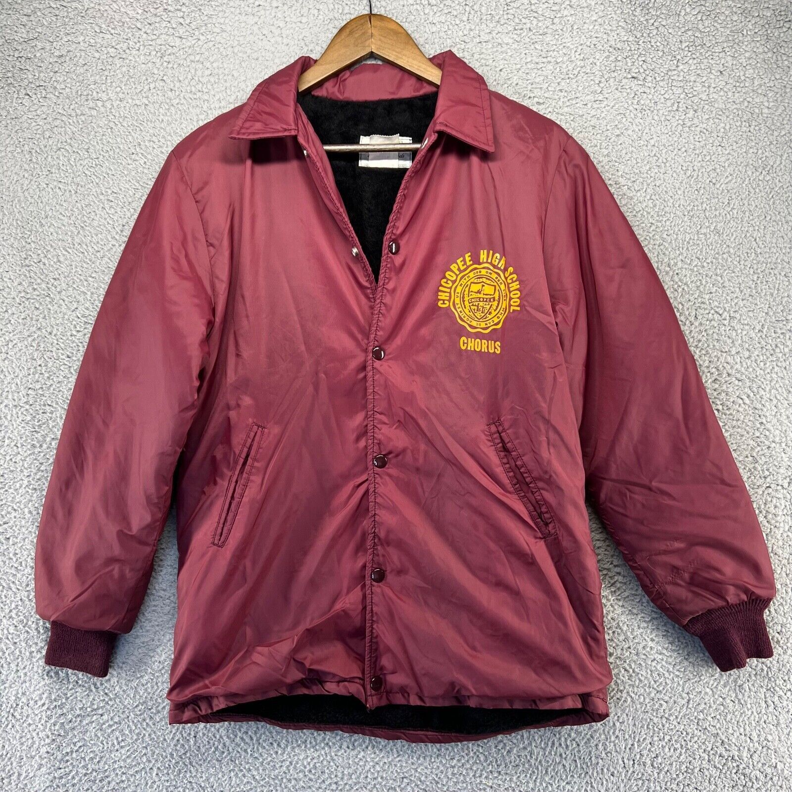 Vintage Vintage Empire Bomber Jacket Men's Small Red Yellow Union Made ...