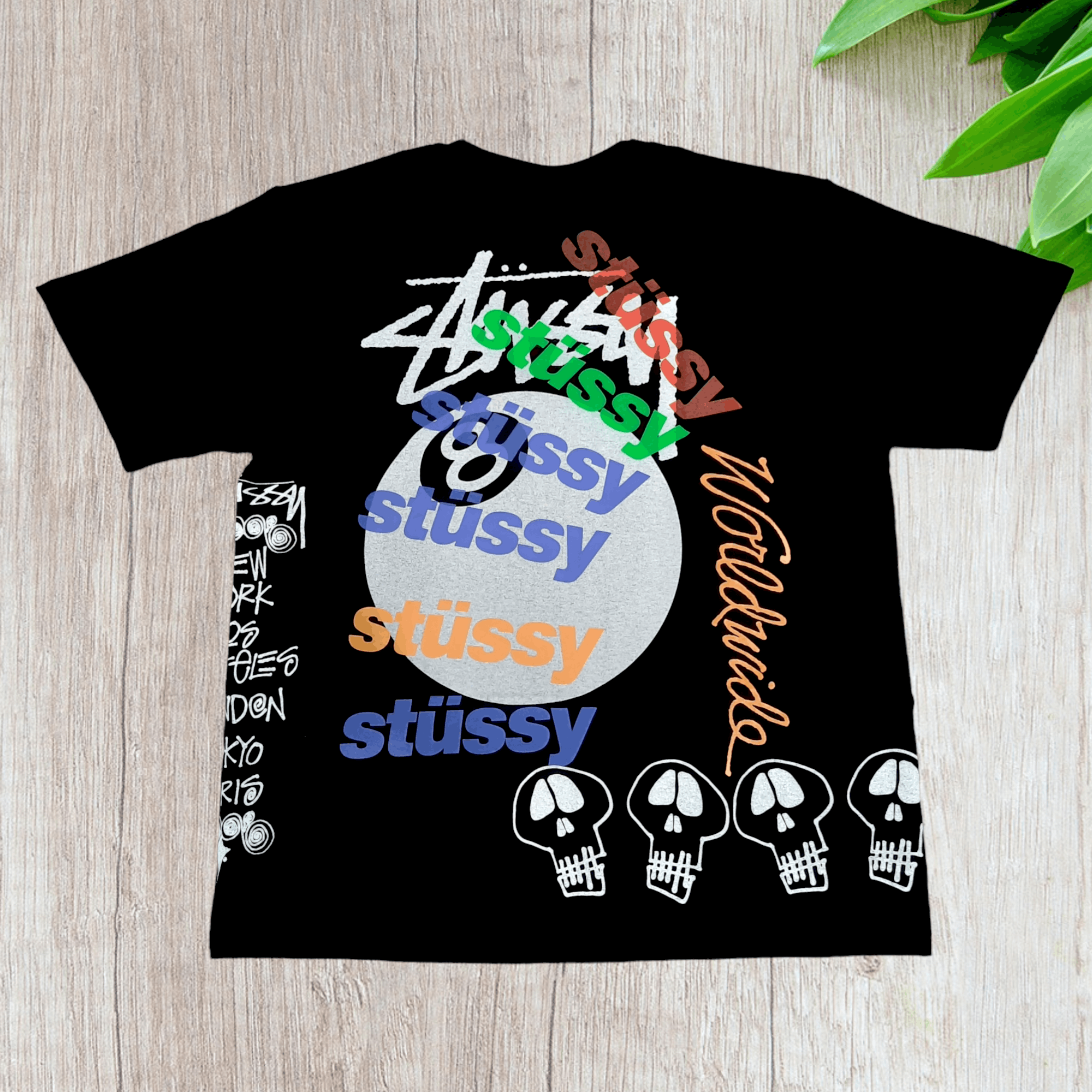 Stussy Stussy All Logos Tshirt | Grailed