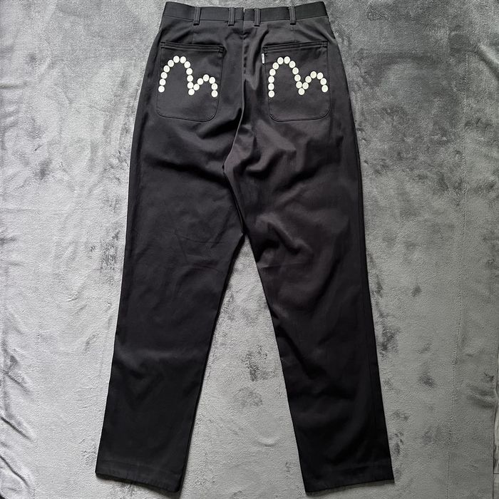 Evisu Evisu Dotted Seagull Casual Trouser Pants - Dark Grey | Grailed