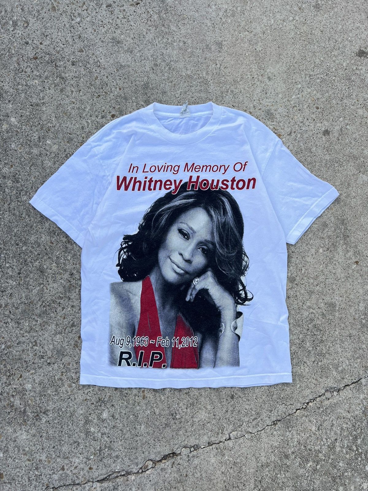 Vintage Vintage Whitney Houston Memorial Tee | Grailed