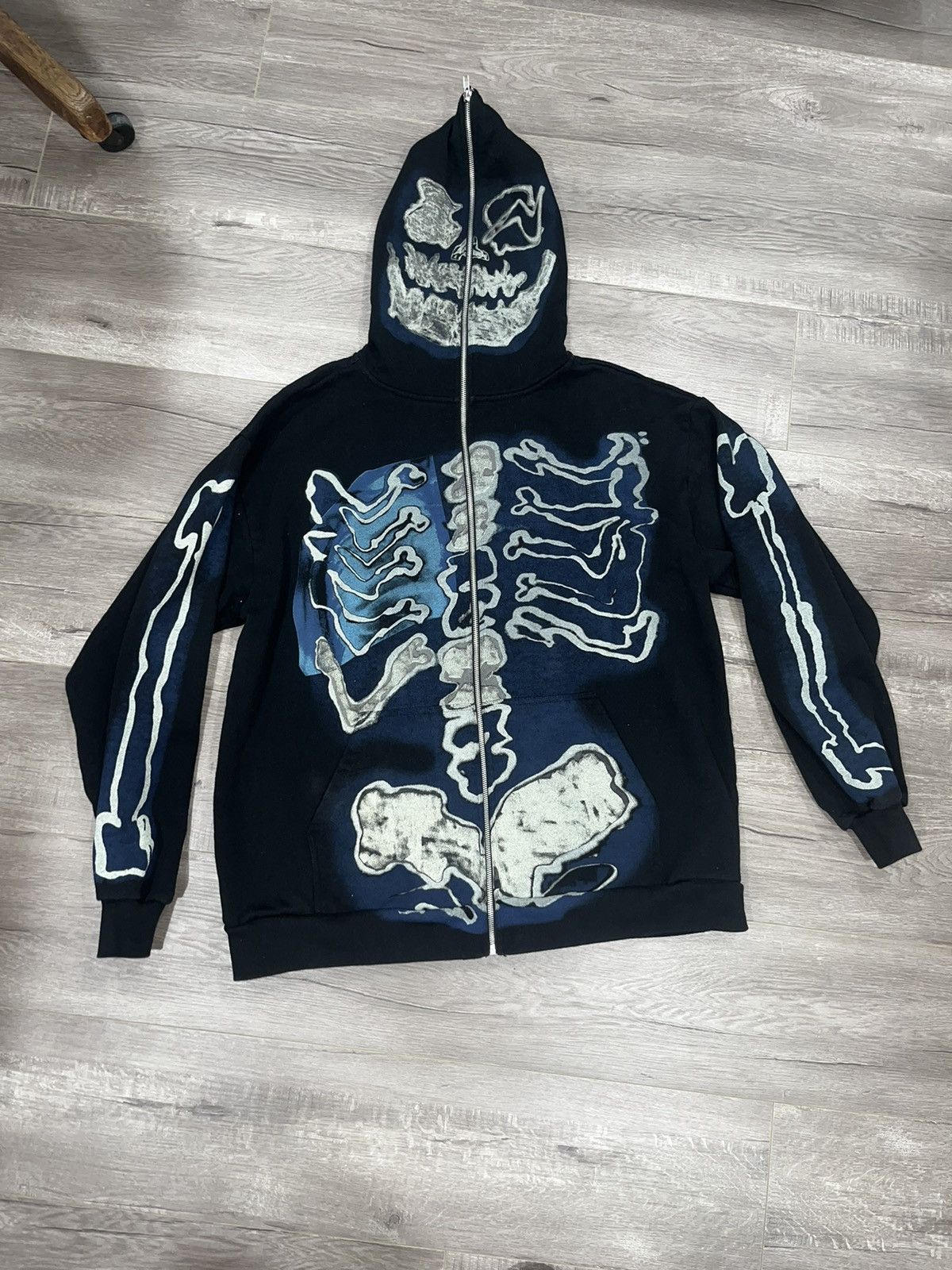 Travis Scott Cactus Jack x Fragment Skeleton Graffiti full zip | Grailed
