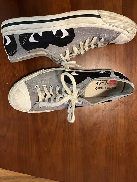 Converse Play Comme des Garçons x Converse Jack Purcell (Black) | Grailed