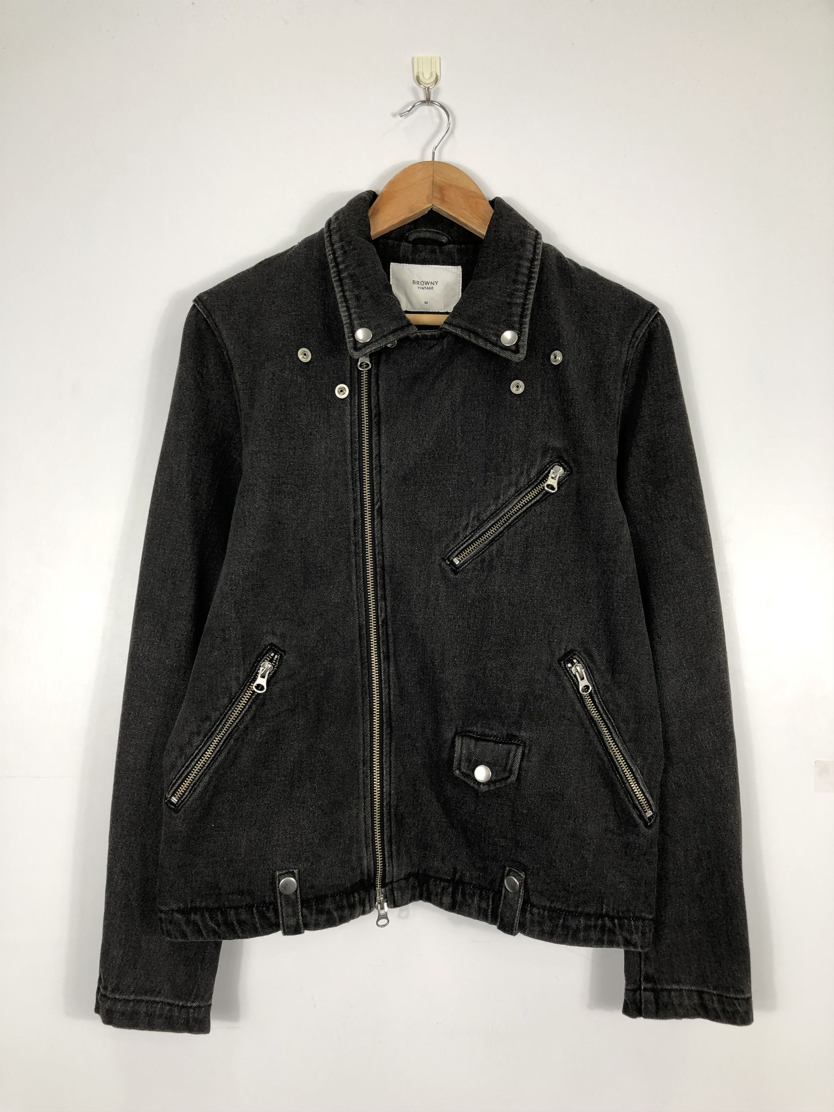 Japanese Brand Japanese Brand Browny Denim Perfecto Jacket | Grailed