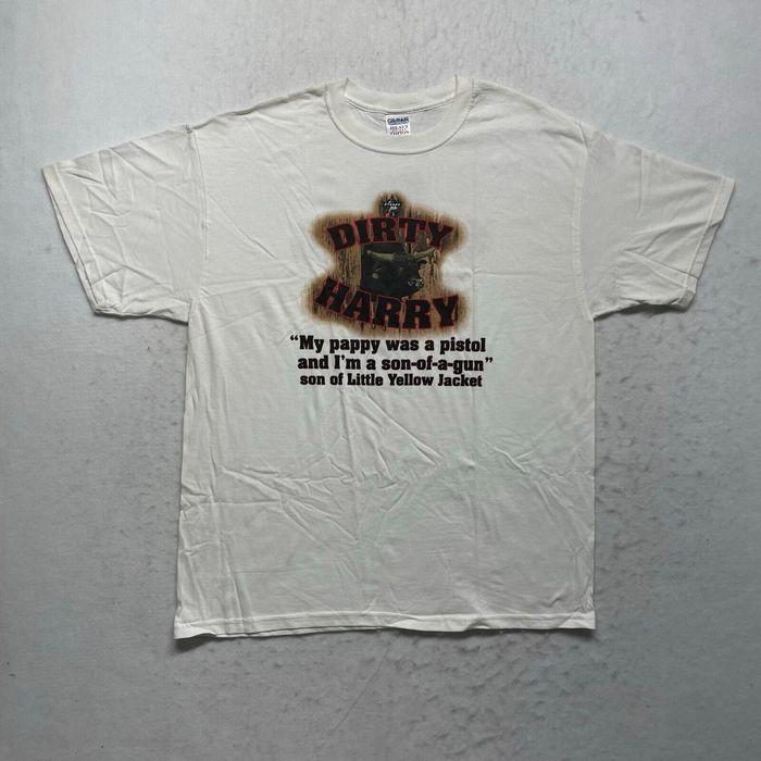Gildan PBR Dirty Harry Bucking Bull Shirt Mens XL Graphic Print Little ...