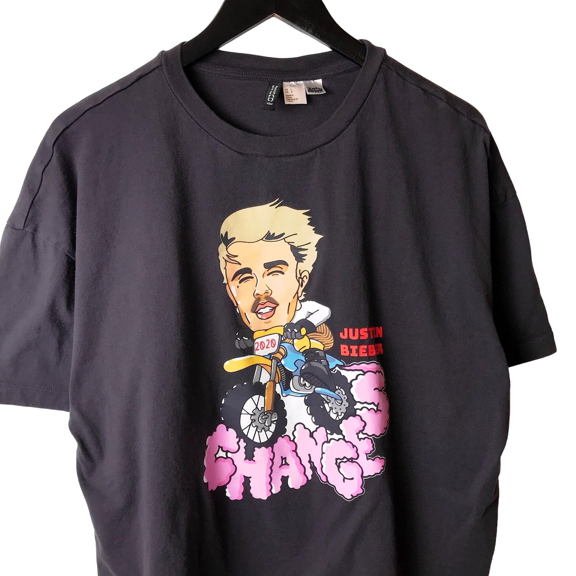 Divided 2020 Divided Justin Bieber Changes T Shirt Graphic Tee Gray ...