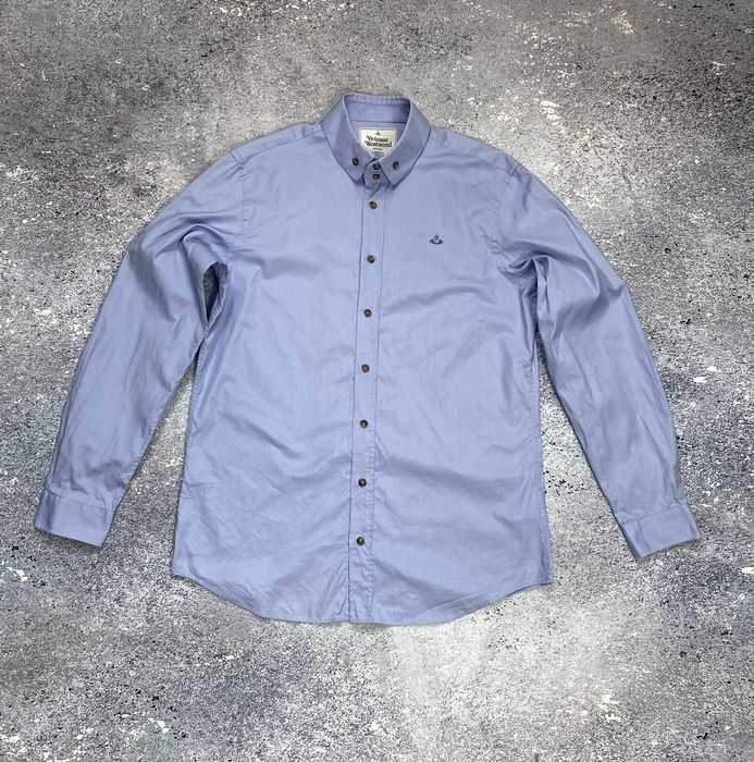 Vivienne Westwood Vivienne Westwood Baby Blue Button Up Mens Shirt ...