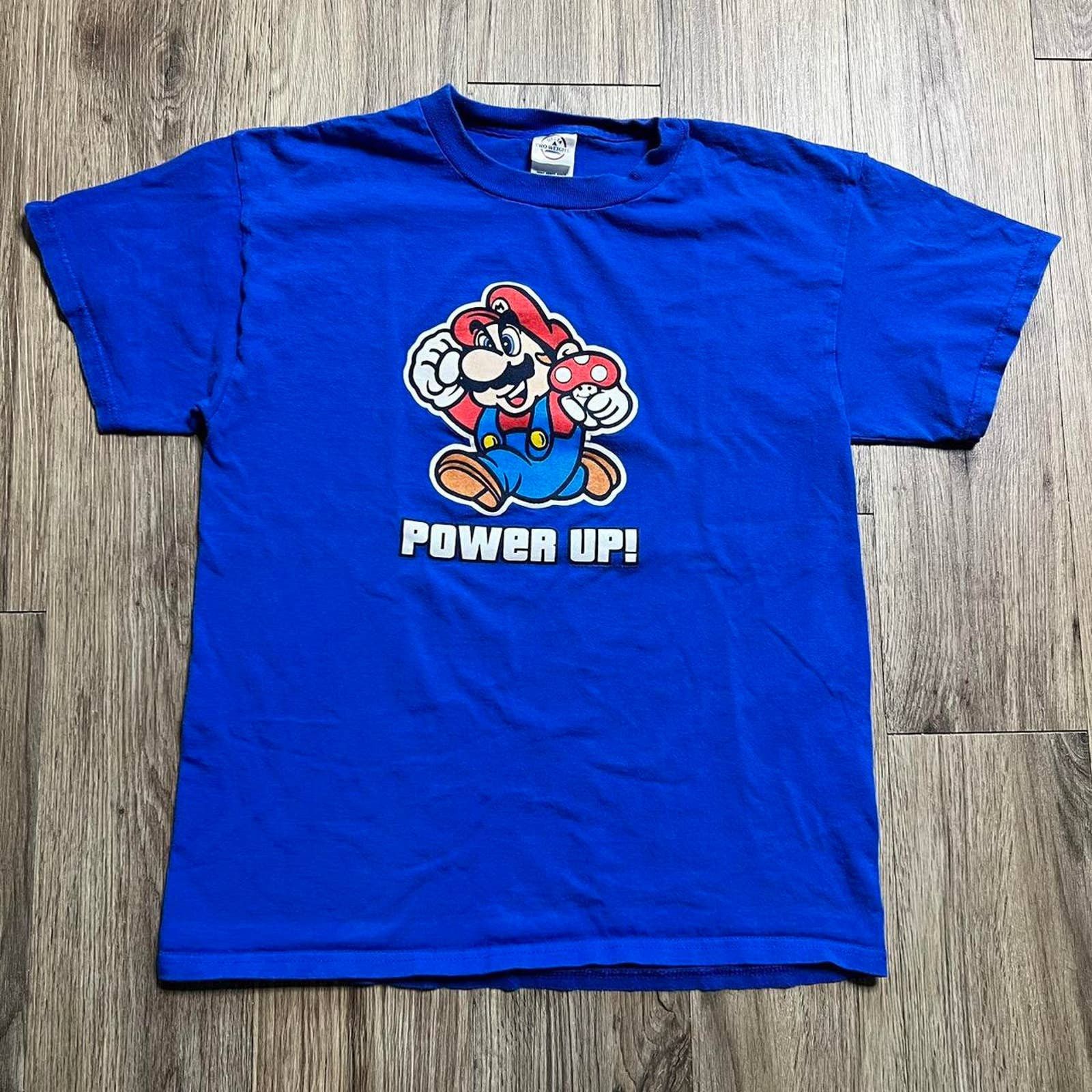 Nintendo × Streetwear × Vintage Y2K Super Mario Bros Power up T-Shirt ...