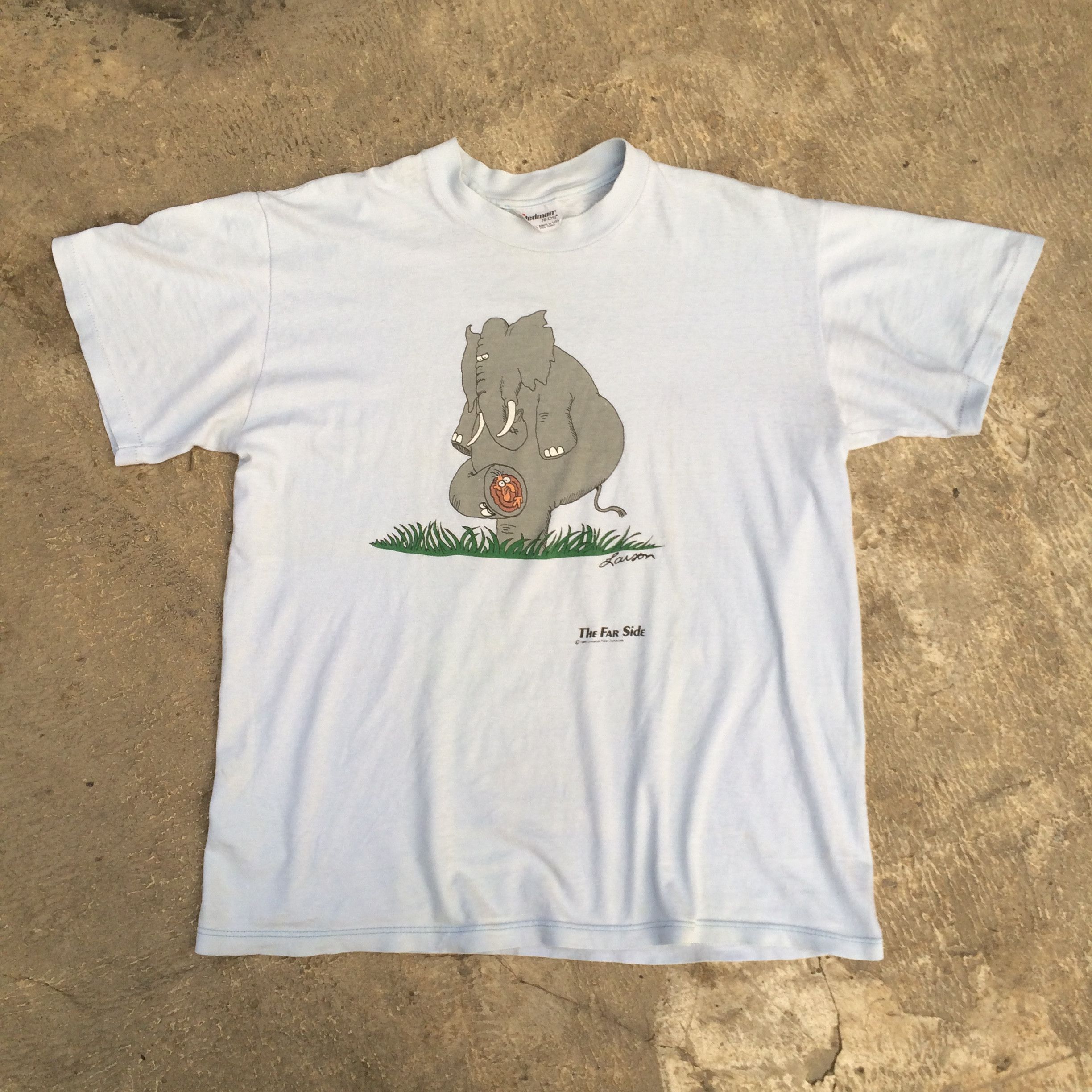 Humor 80s The Far Side Comic Cartoon Elephant Funny Eric Larson | Grailed