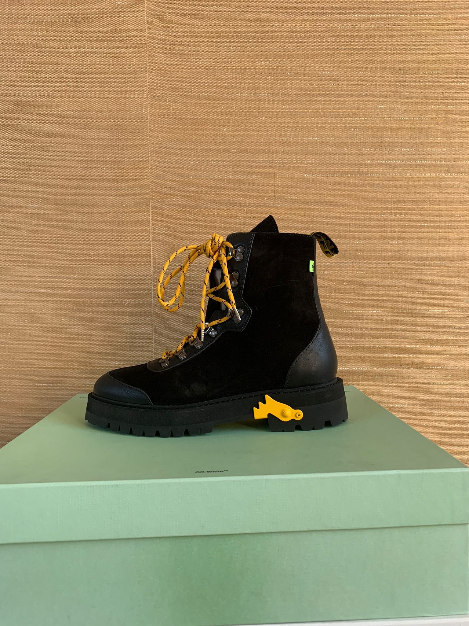 Off-White Hiking Boots in Black | Grailed