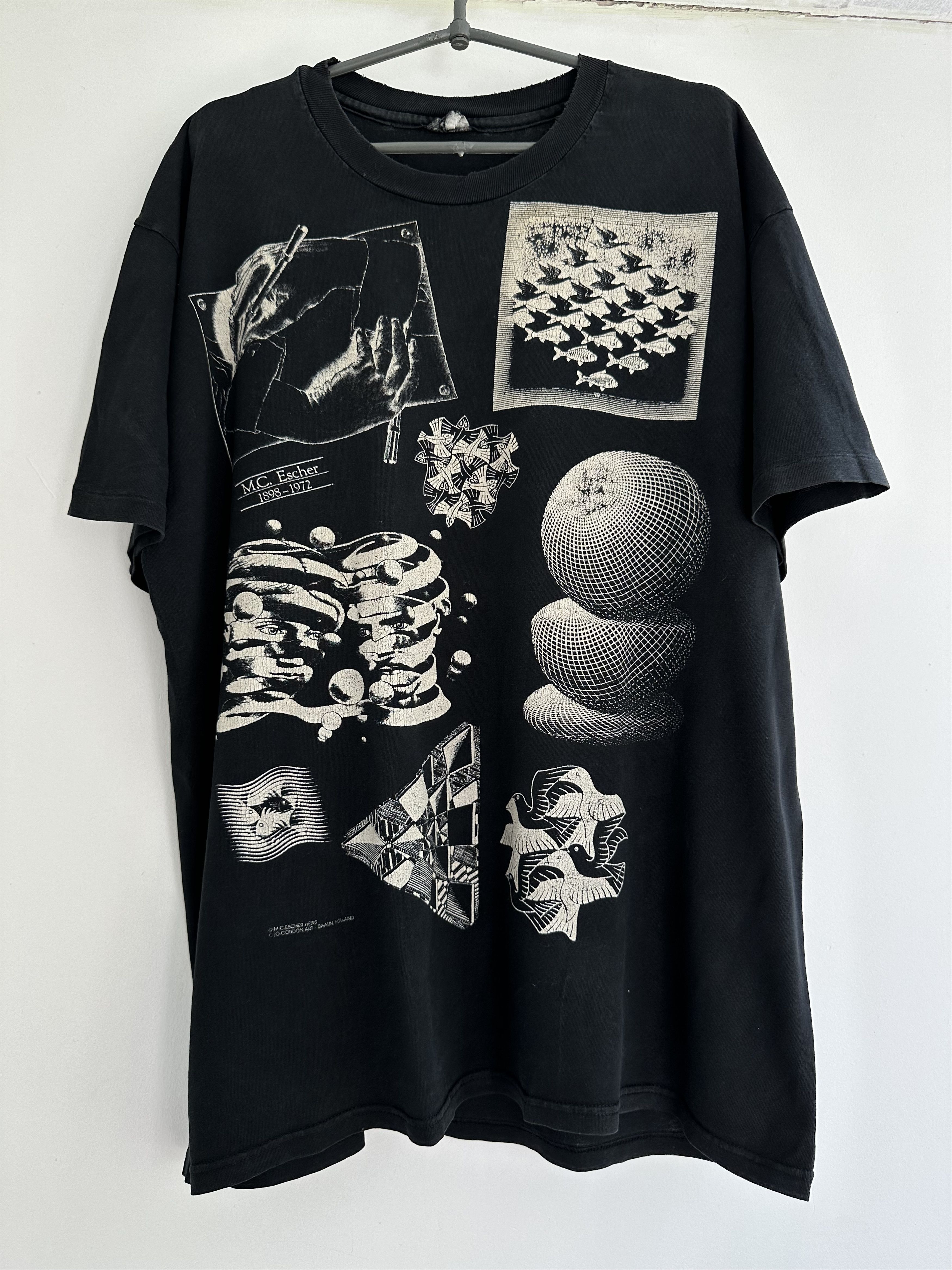 Art × Vintage Vintage 90s MC Escher Rare Artwork T shirt | Grailed