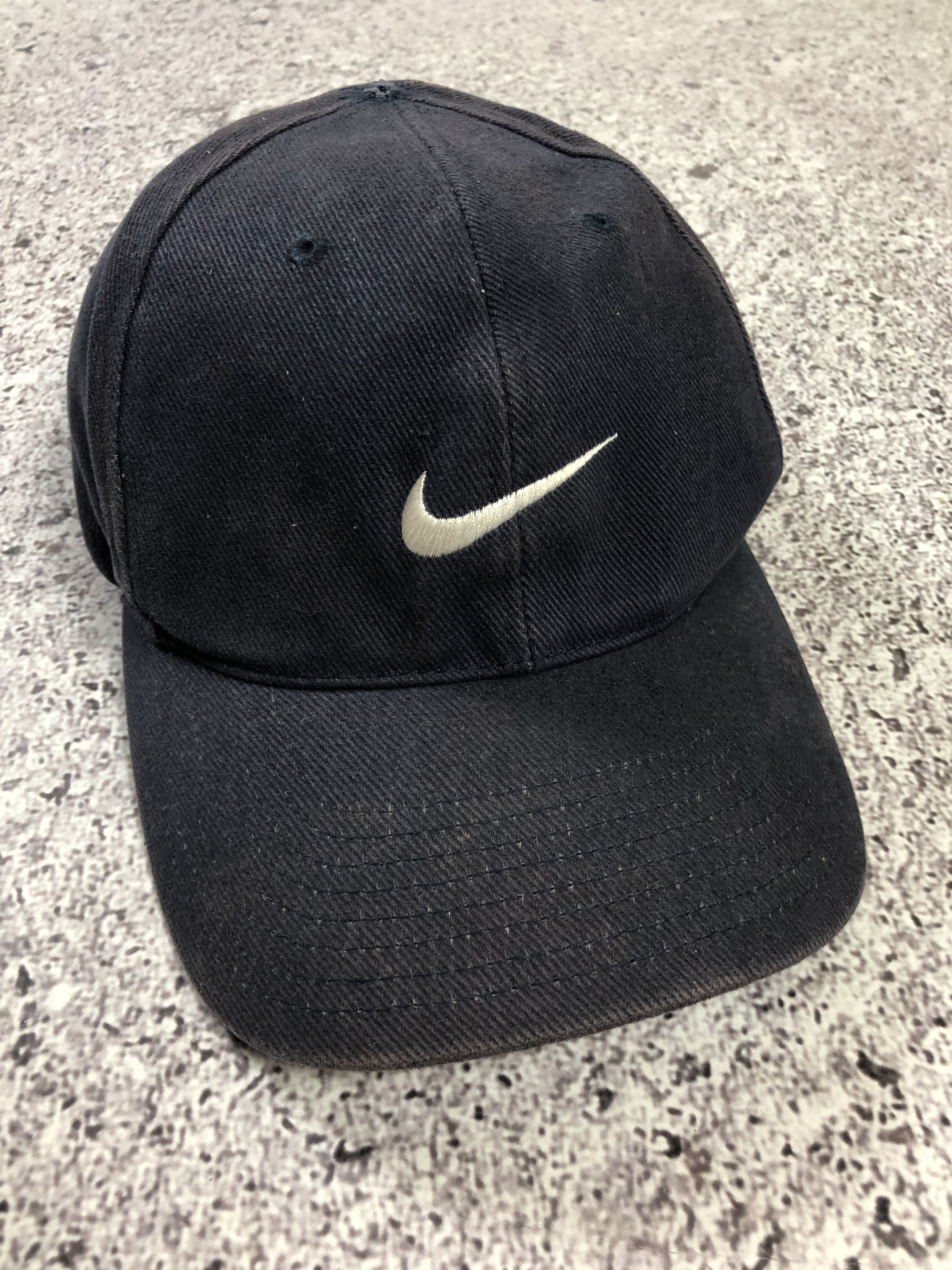 Nike Nike Cap VTG Navy Streetwear Retro Hat 90s | Grailed