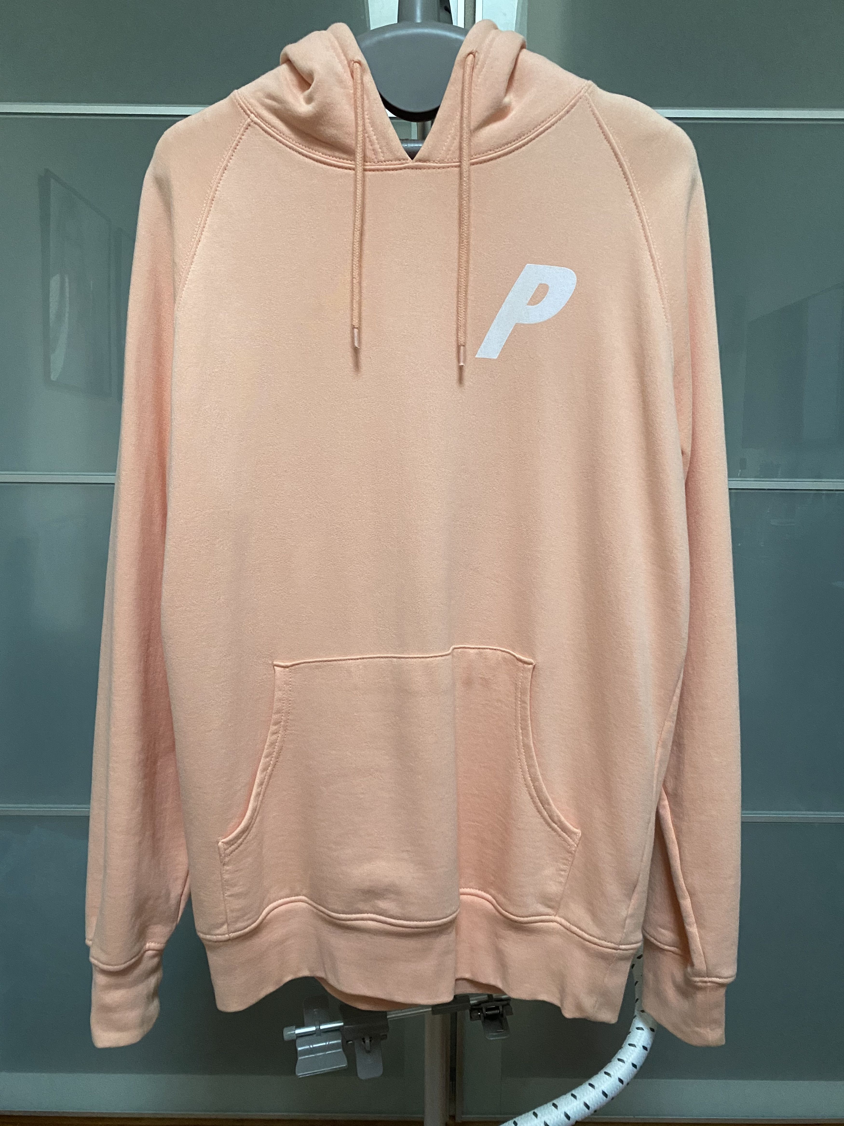 Palace S/S 16 PALACE FLOCKA SHRIMP HOODIE PEACH | Grailed